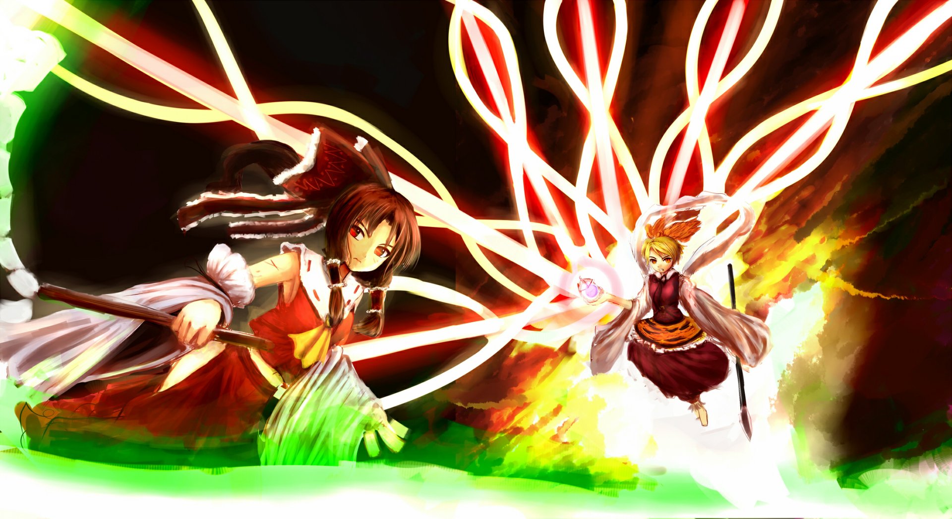 Download Shou Toramaru Reimu Hakurei Anime Touhou HD Wallpaper