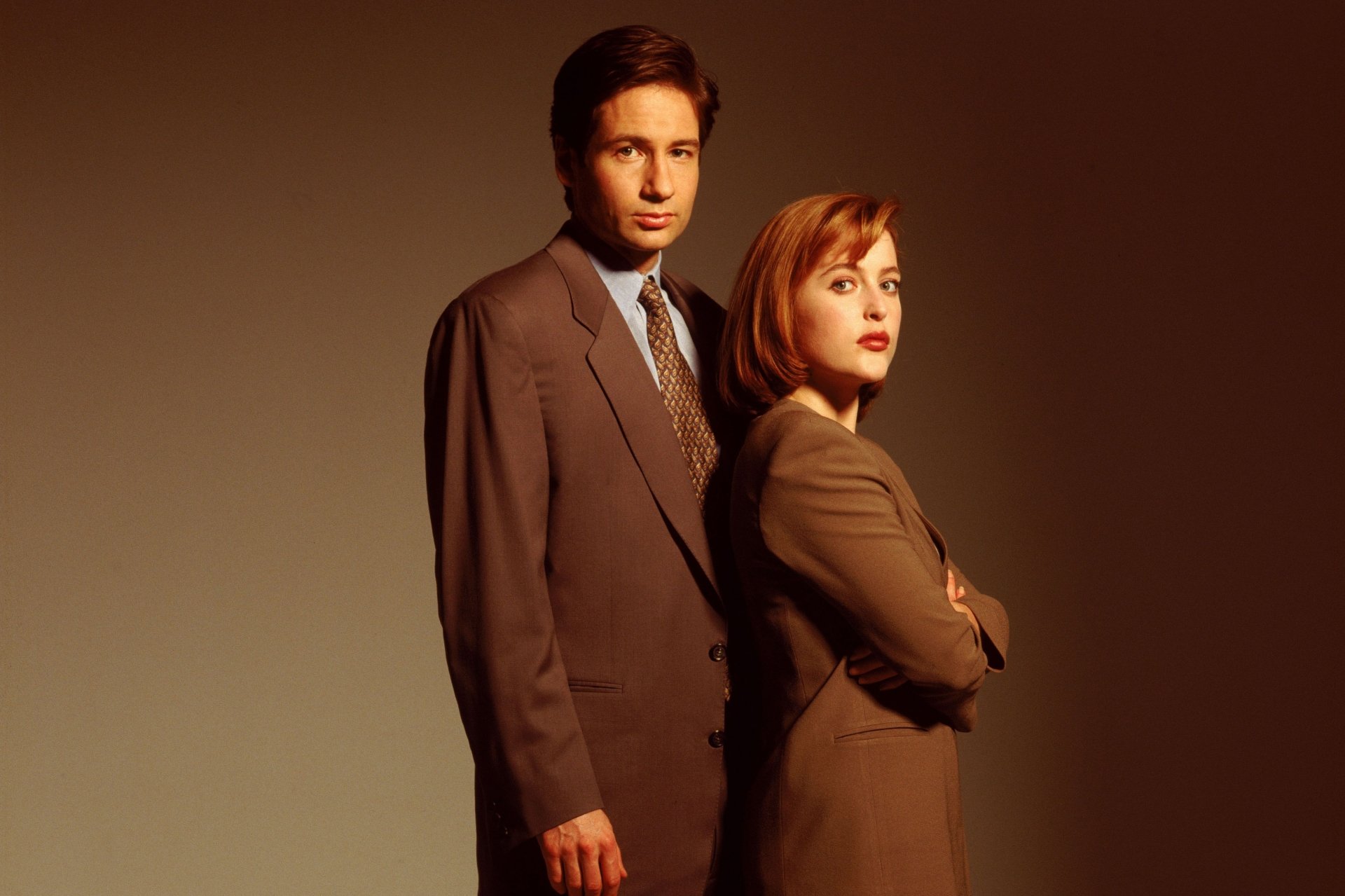 Download Dana Scully Gillian Anderson Fox Mulder David Duchovny TV Show ...