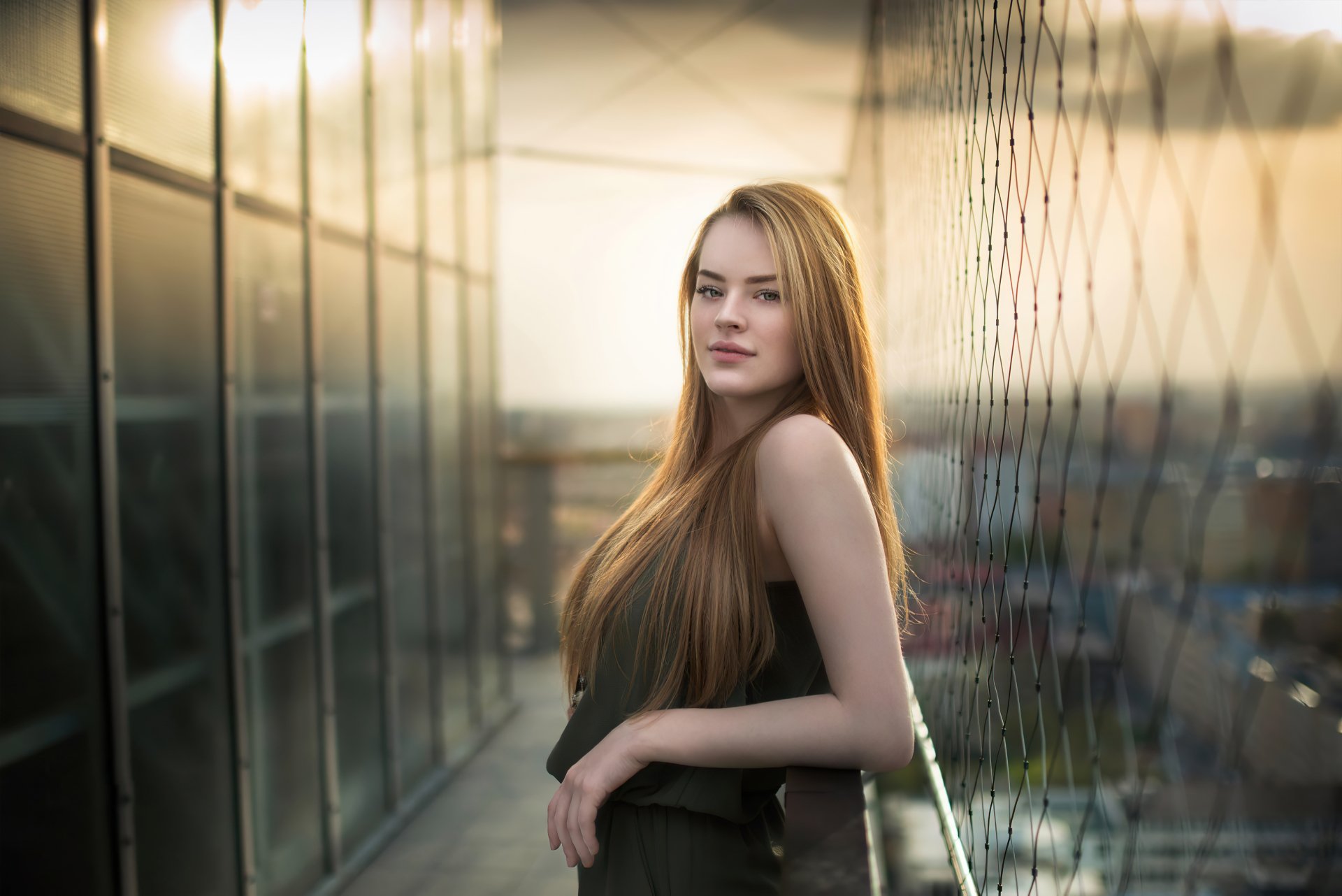 Download Redhead Long Hair Depth Of Field Woman Model 4k Ultra HD ...
