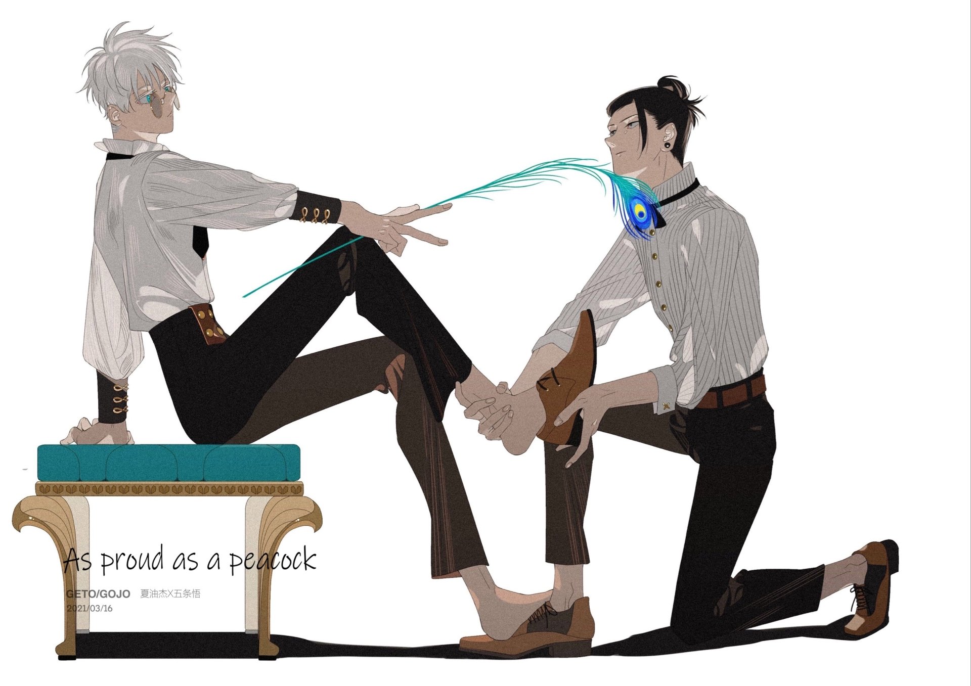 Gojo & Geto — Twilight Duel (Jujutsu Kaisen HD Wallpaper) by zhizuozhong