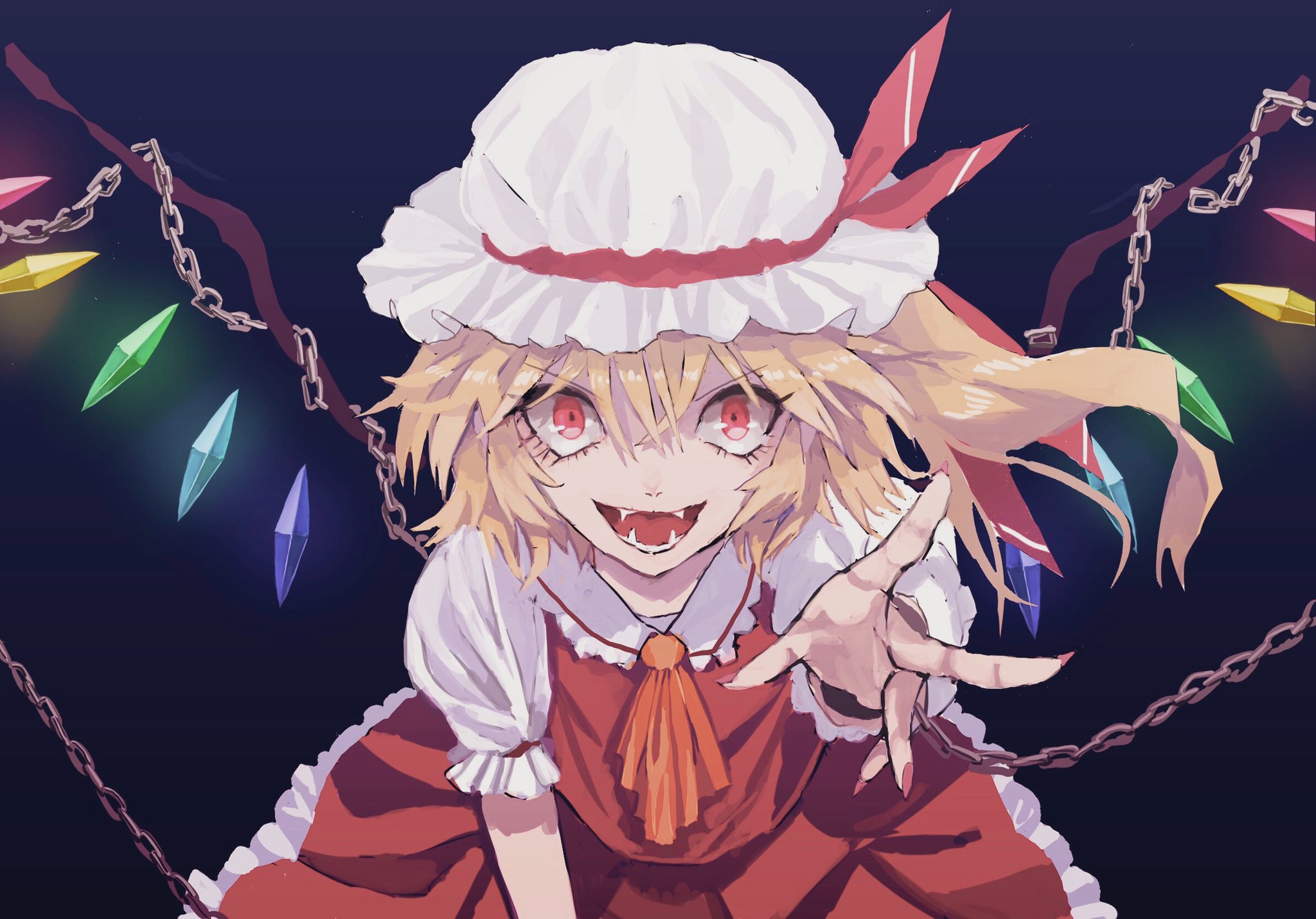 Download Flandre Scarlet Anime Touhou HD Wallpaper by 七蘇芳