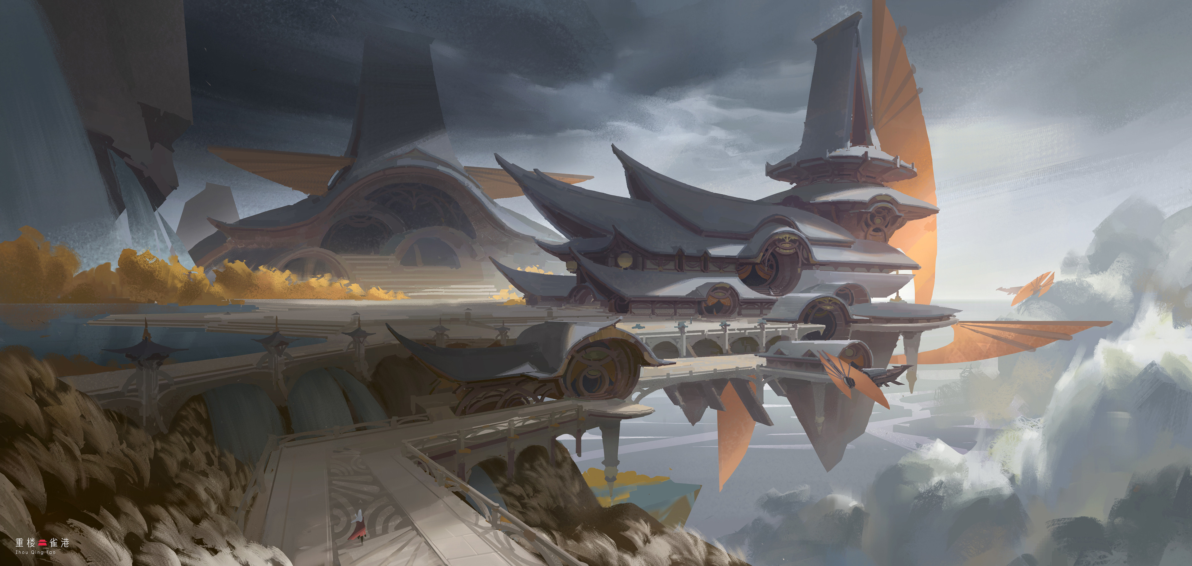 Download Fantasy Building HD Wallpaper by zhou qingtao