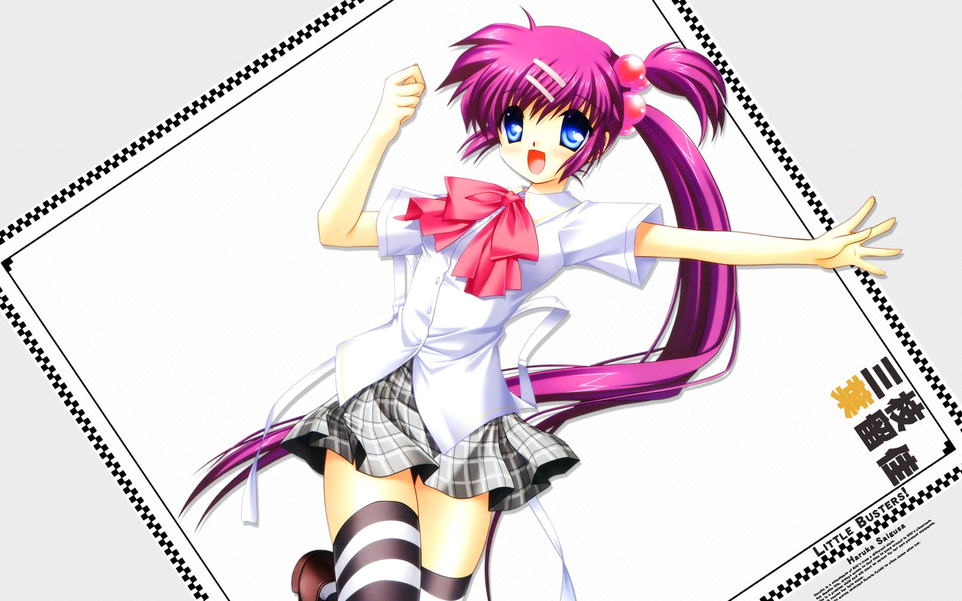 Little Busters! HD Anime Wallpaper: Energetic & Vibrant Character Charm ...