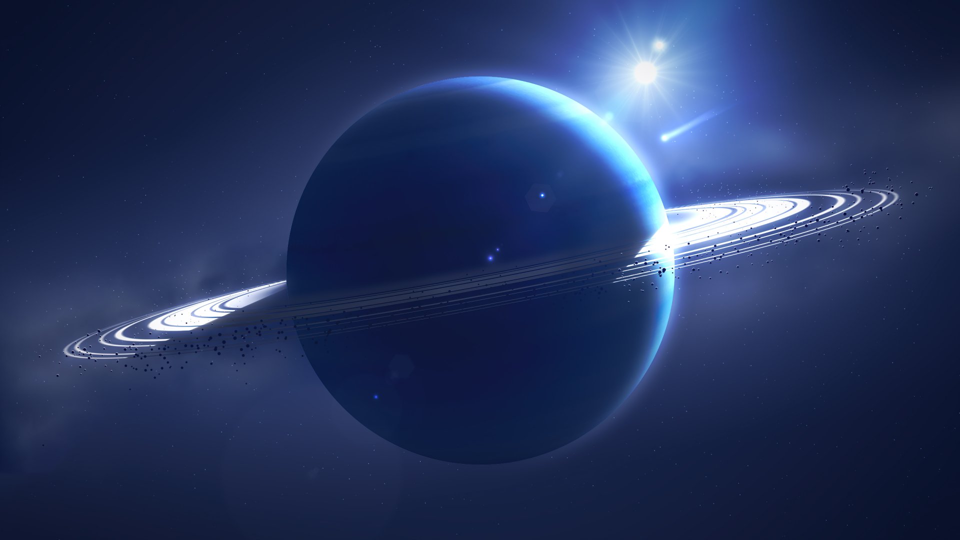 Download Space Planet Sci Fi Planetary Ring 4k Ultra HD Wallpaper by ...
