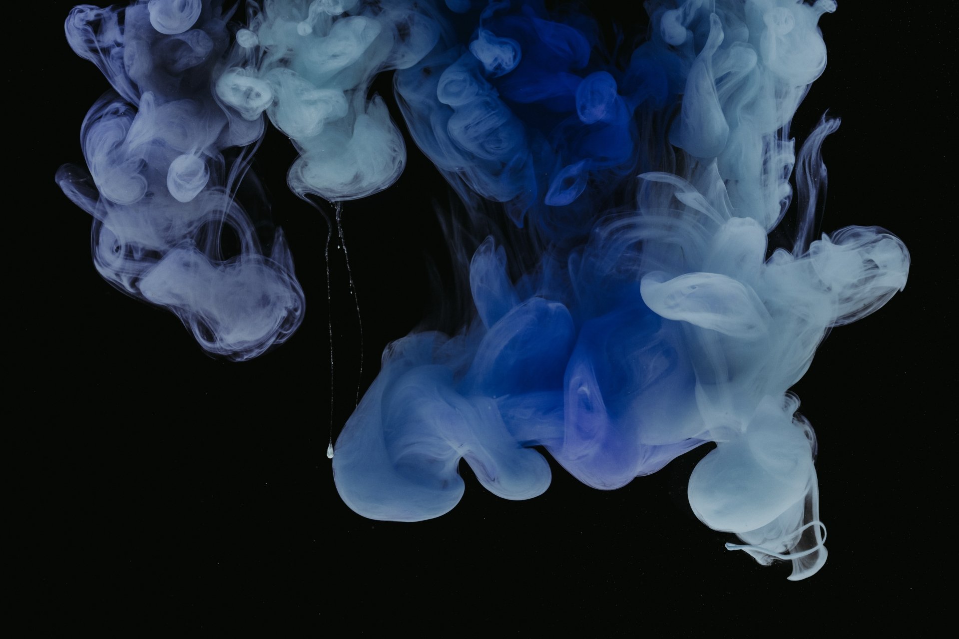 Blue Smoke Background 4k