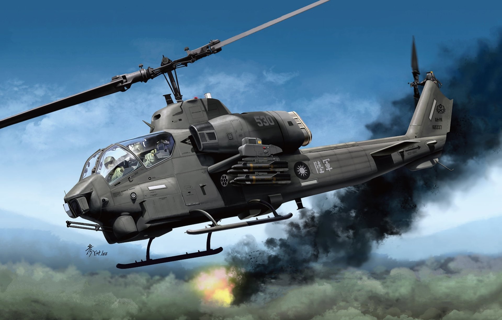 Download Helicopter Attack Helicopter Military Bell AH-1 SuperCobra HD Wallpaper