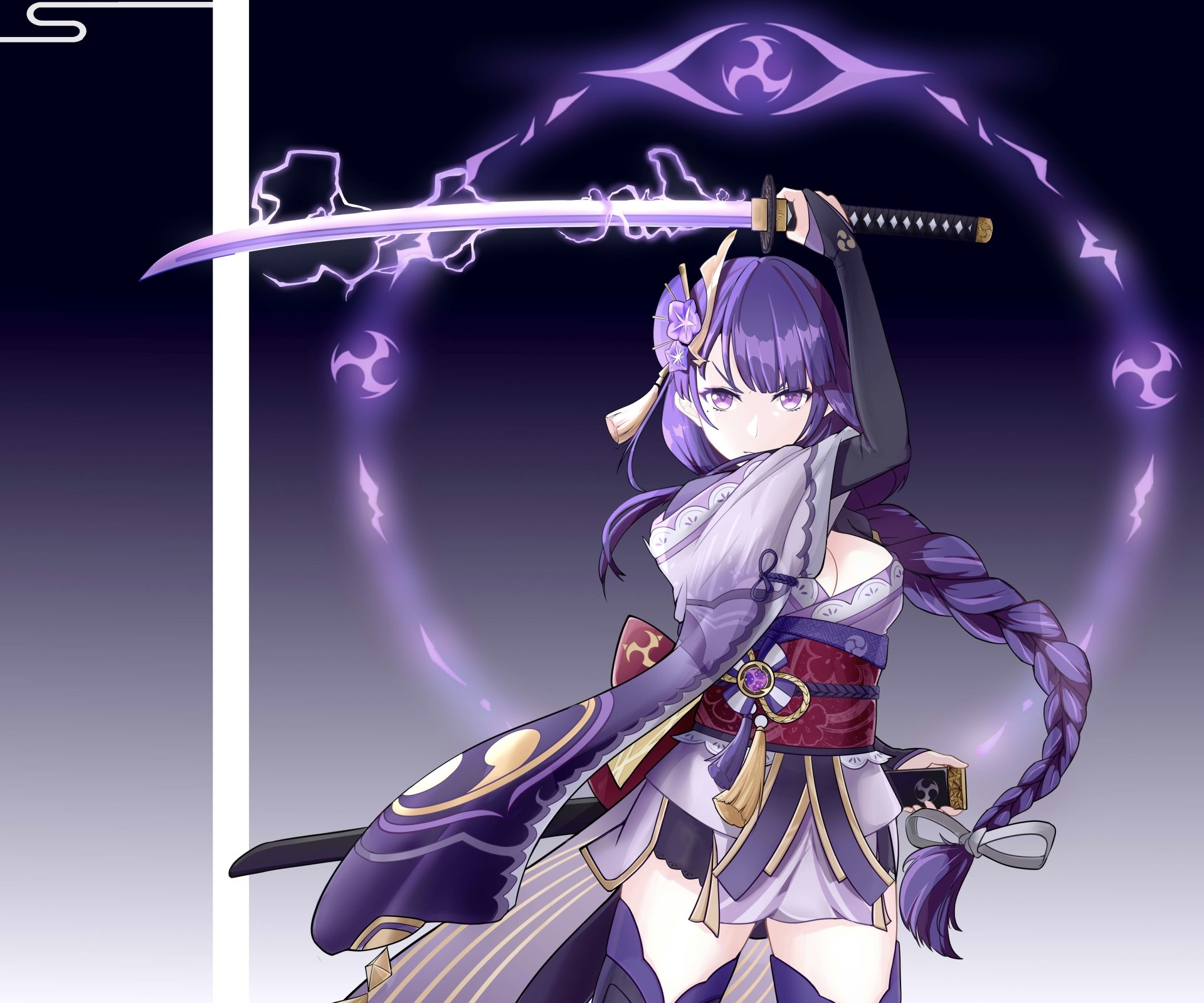 Raiden Shogun (Baal) — Genshin Impact 5K Ultra HD Wallpaper by Ponja_PON