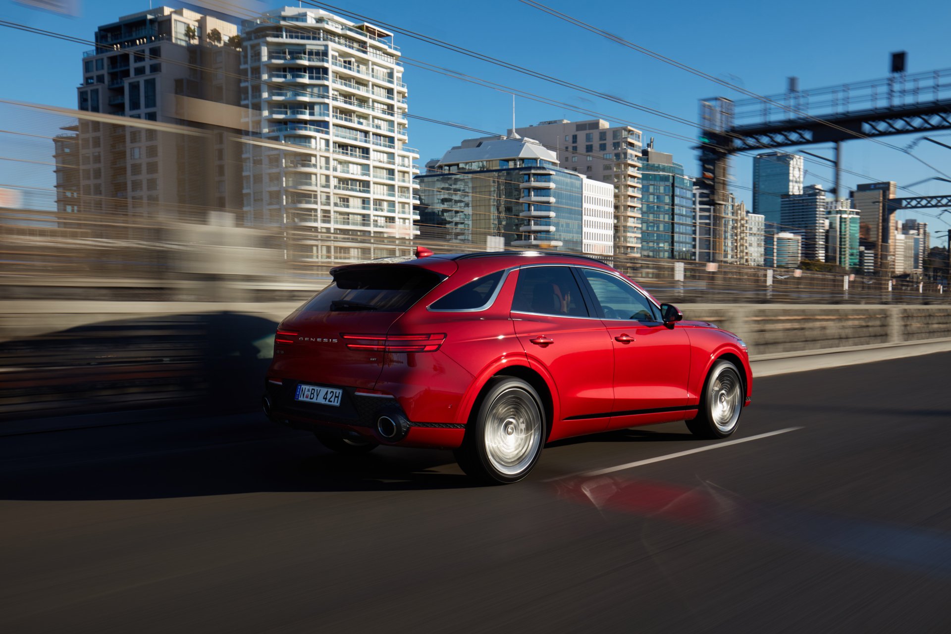 Download SUV Vehicle Genesis GV70 8k Ultra HD Wallpaper