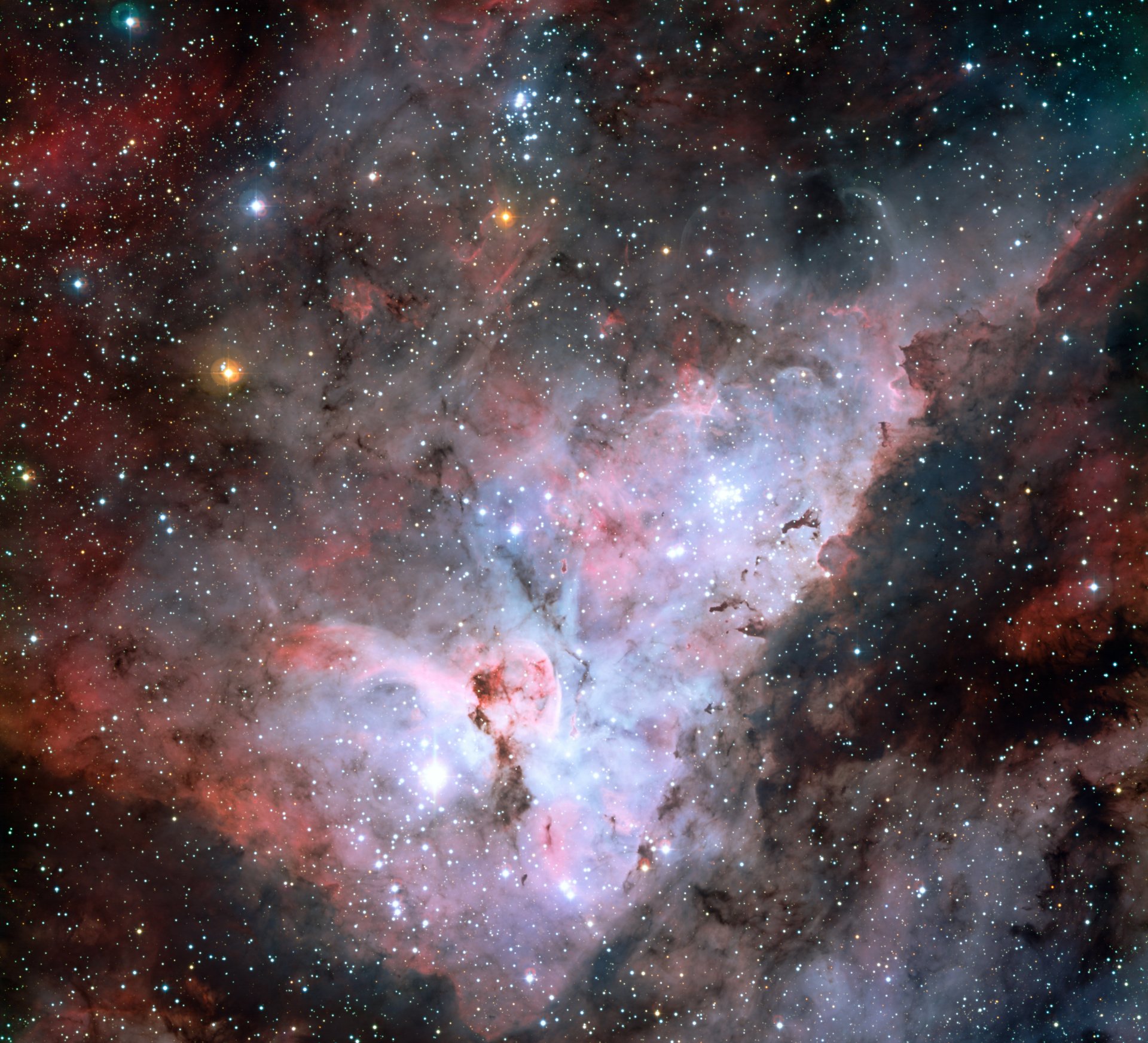 Stellar Majesty: Keyhole Nebula - 8K Ultra HD Wallpaper by ESO