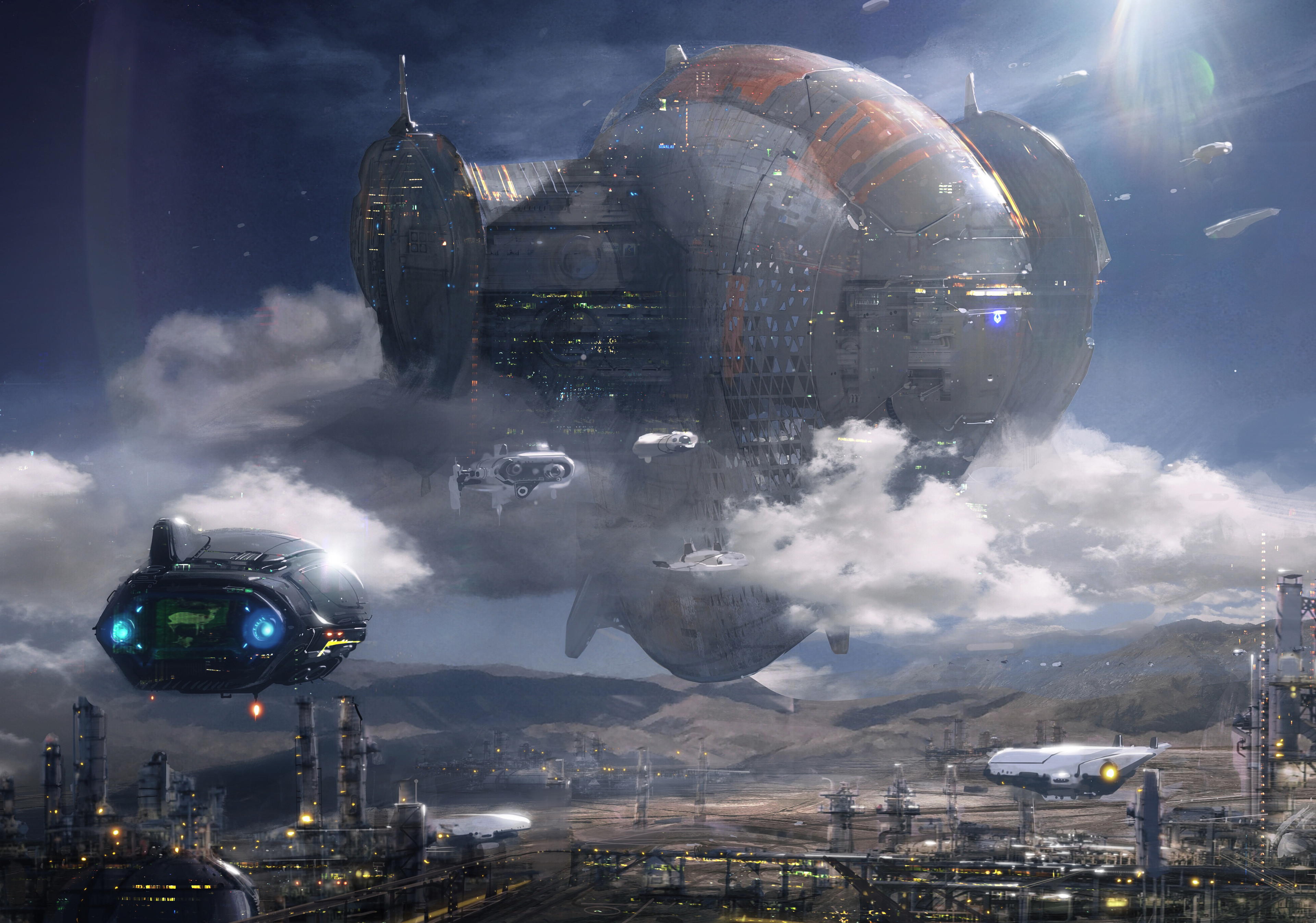 Download Sci Fi Spaceship 4k Ultra HD Wallpaper by Colie Wertz