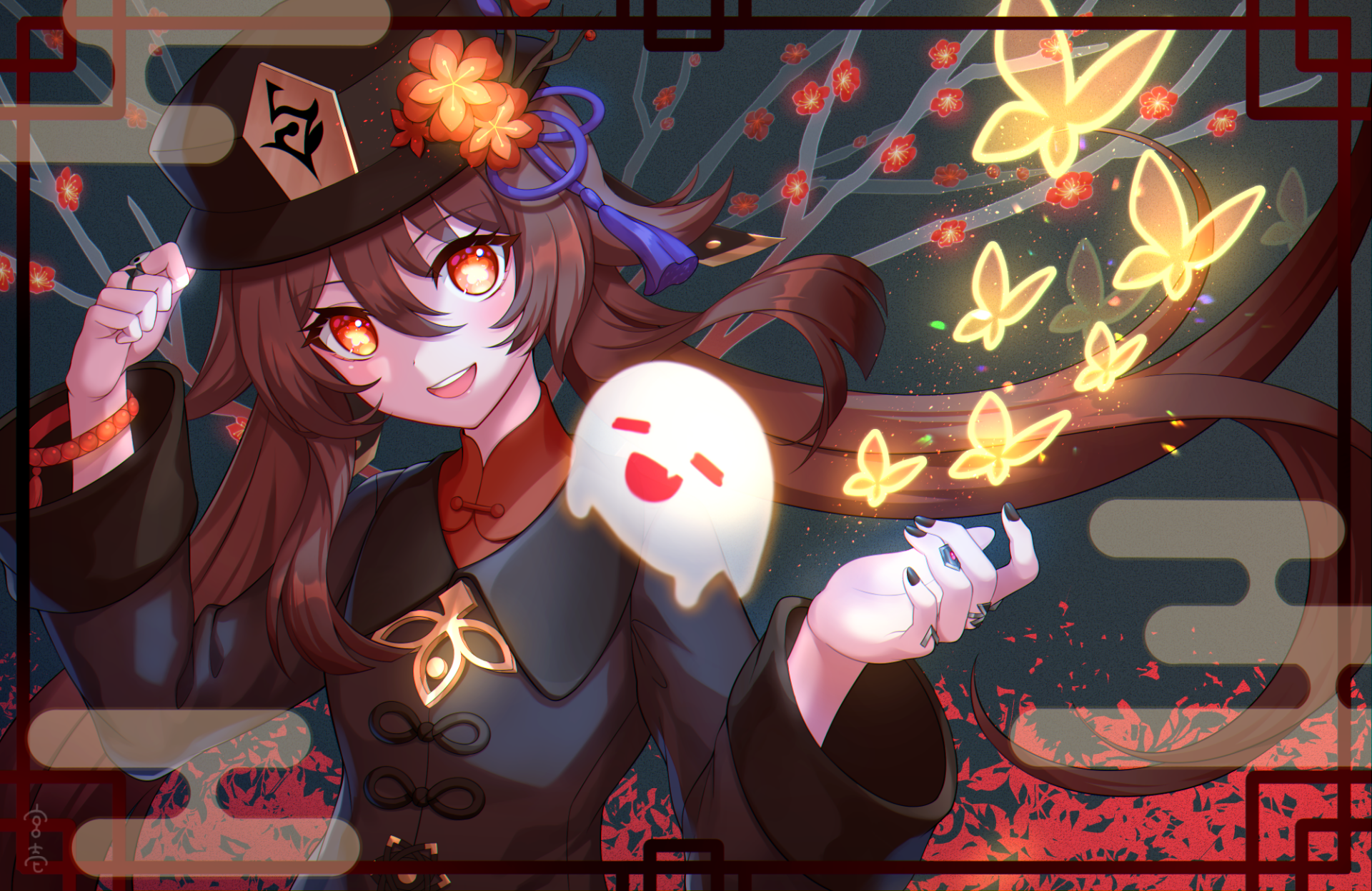 Hu Tao HD Wallpaper – Genshin Impact’s Fiery Spirit in Stunning Detail ...