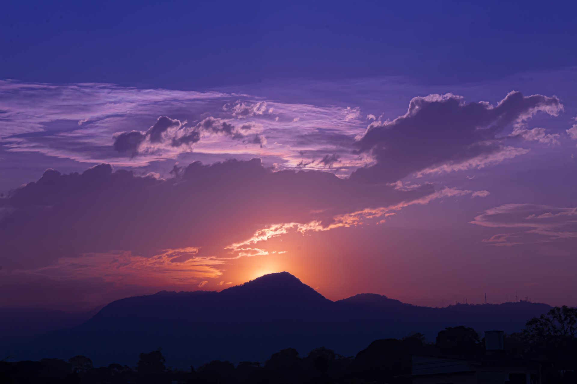 Download Mountain Nature Sunset 4k Ultra HD Wallpaper by YaelNjr