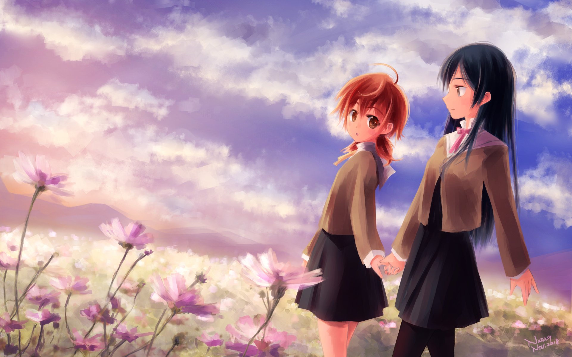 Download Touko Nanami Yuu Koito Anime Bloom Into You 4k Ultra HD Wallpaper