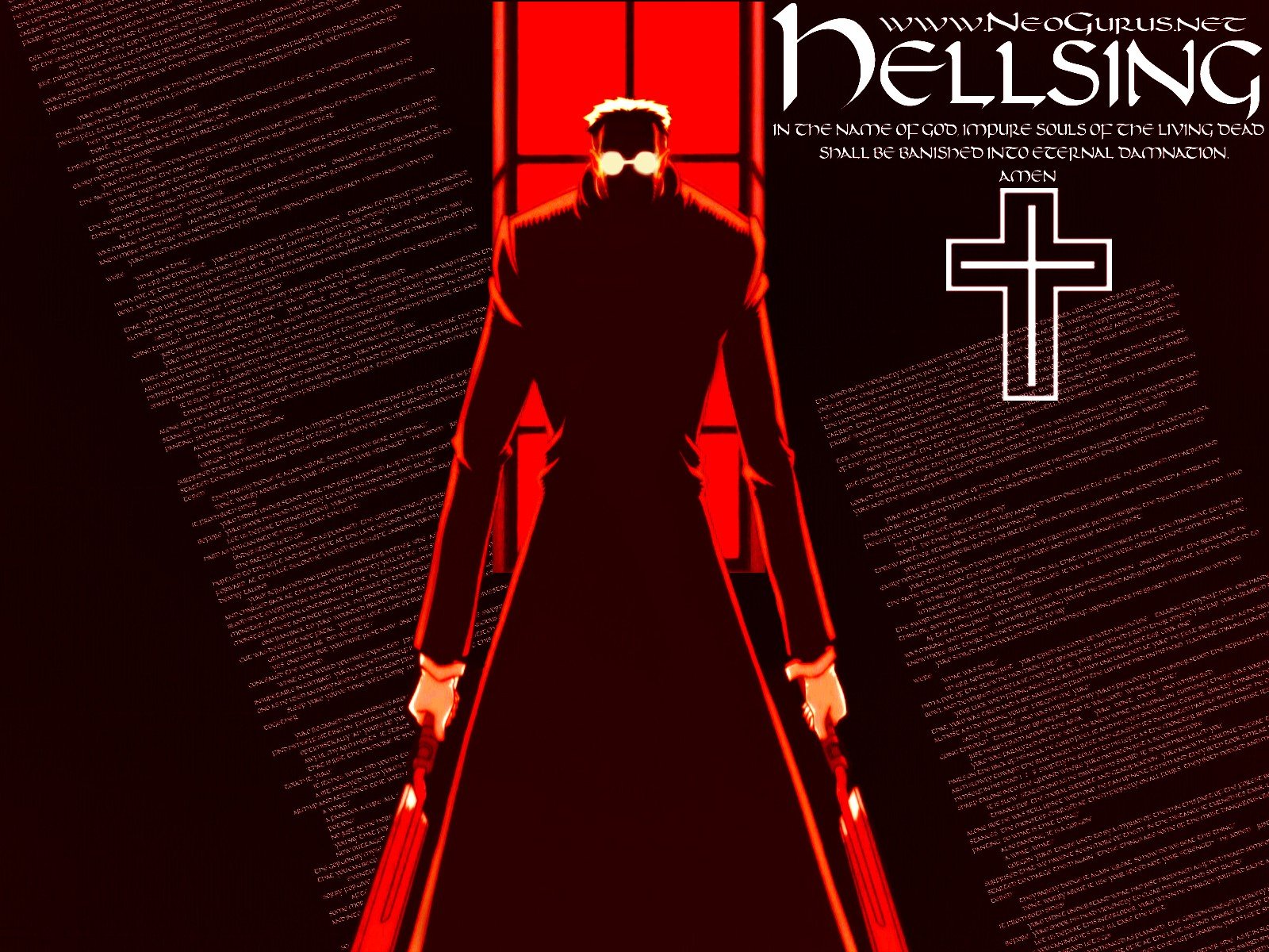 Hellsing Anime HD Wallpaper: Dark Shadows and Crimson Vows