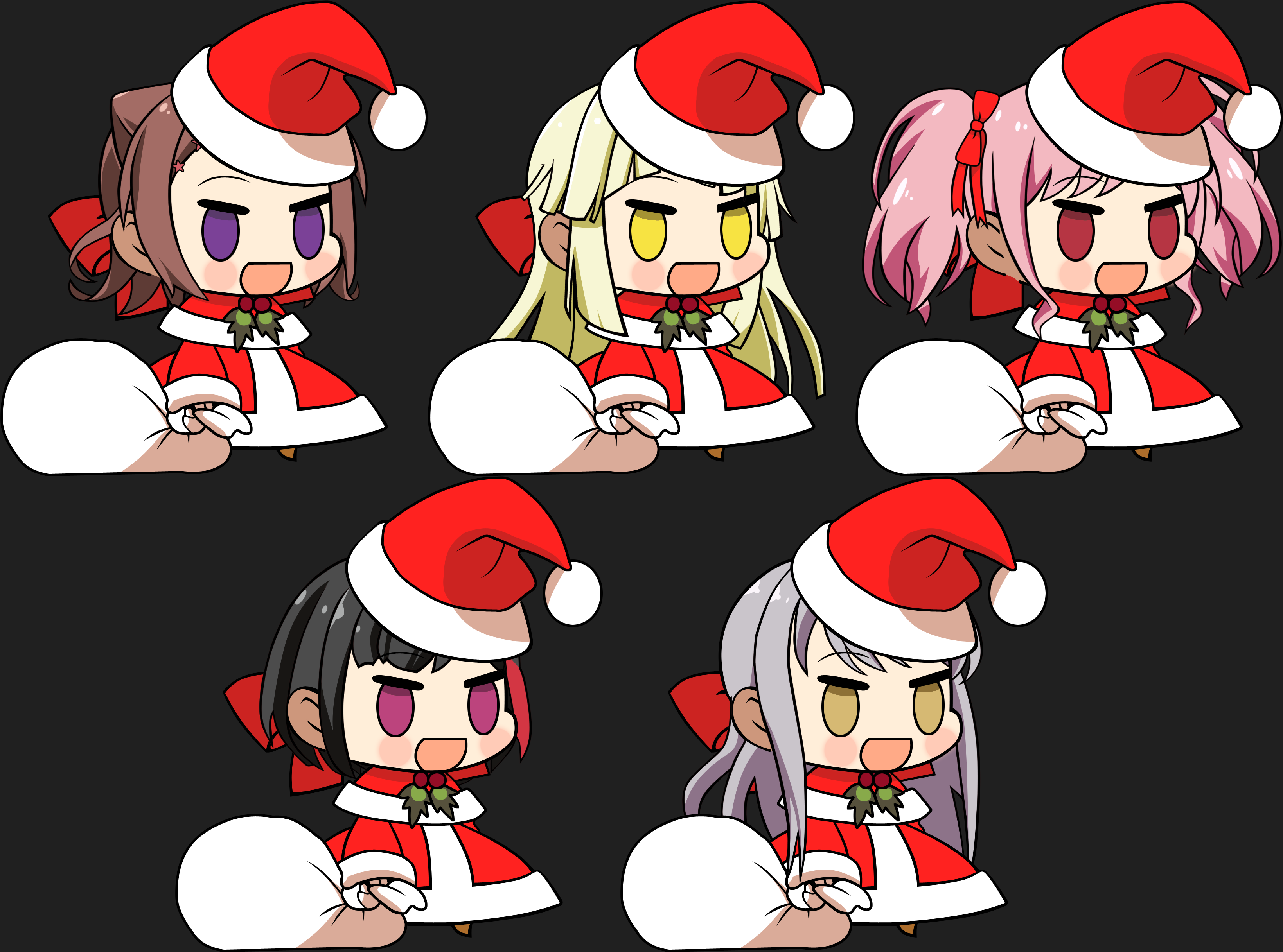 Download Santa Hat Anime Padoru HD Wallpaper