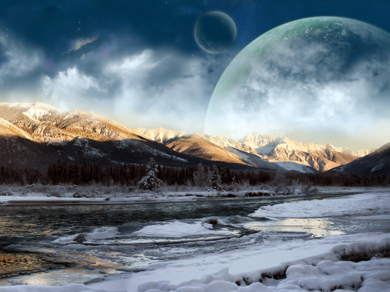 Download Sci Fi Landscape Wallpaper