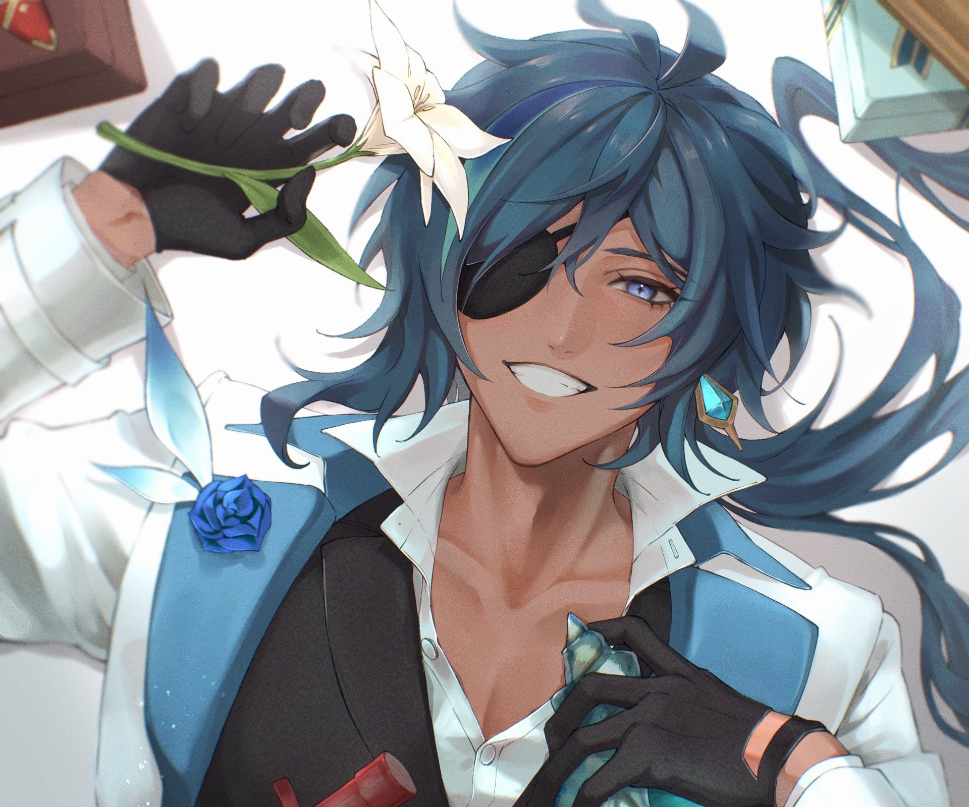 Kaeya Smiles Bright – HD Genshin Impact Wallpaper