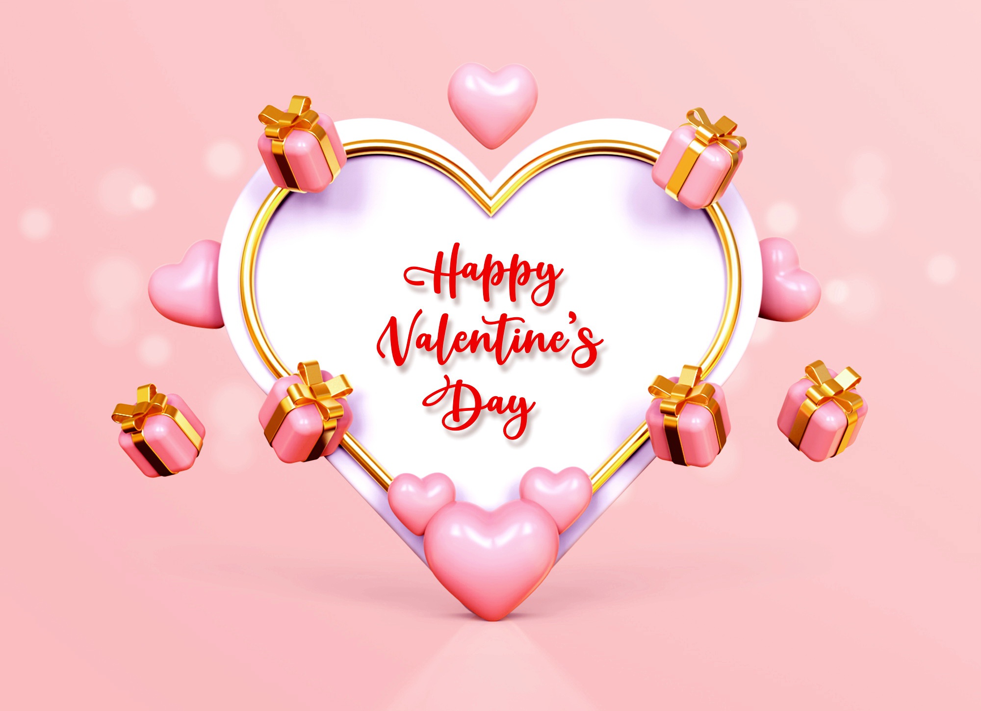 Download Heart Happy Valentine's Day Holiday Valentine's Day HD Wallpaper