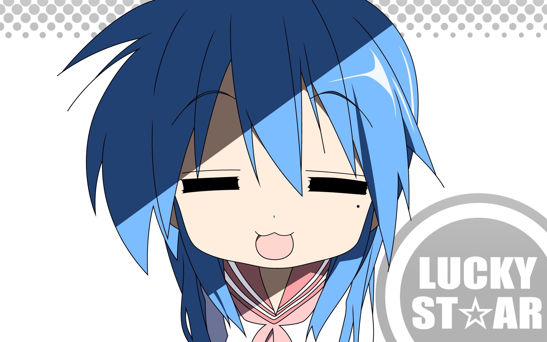 Lucky Star HD: Cheeky Konata | Konata Smile Wallpaper | Playful Lucky ...
