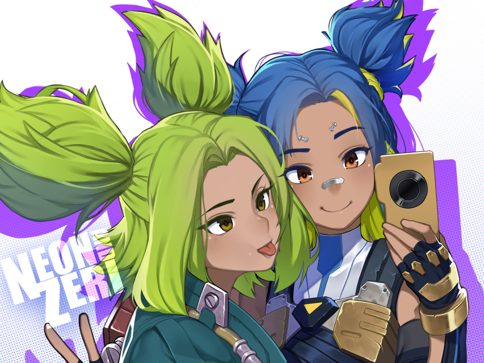 Download Neon (Valorant) Zeri (League Of Legends) Video Game Crossover ...