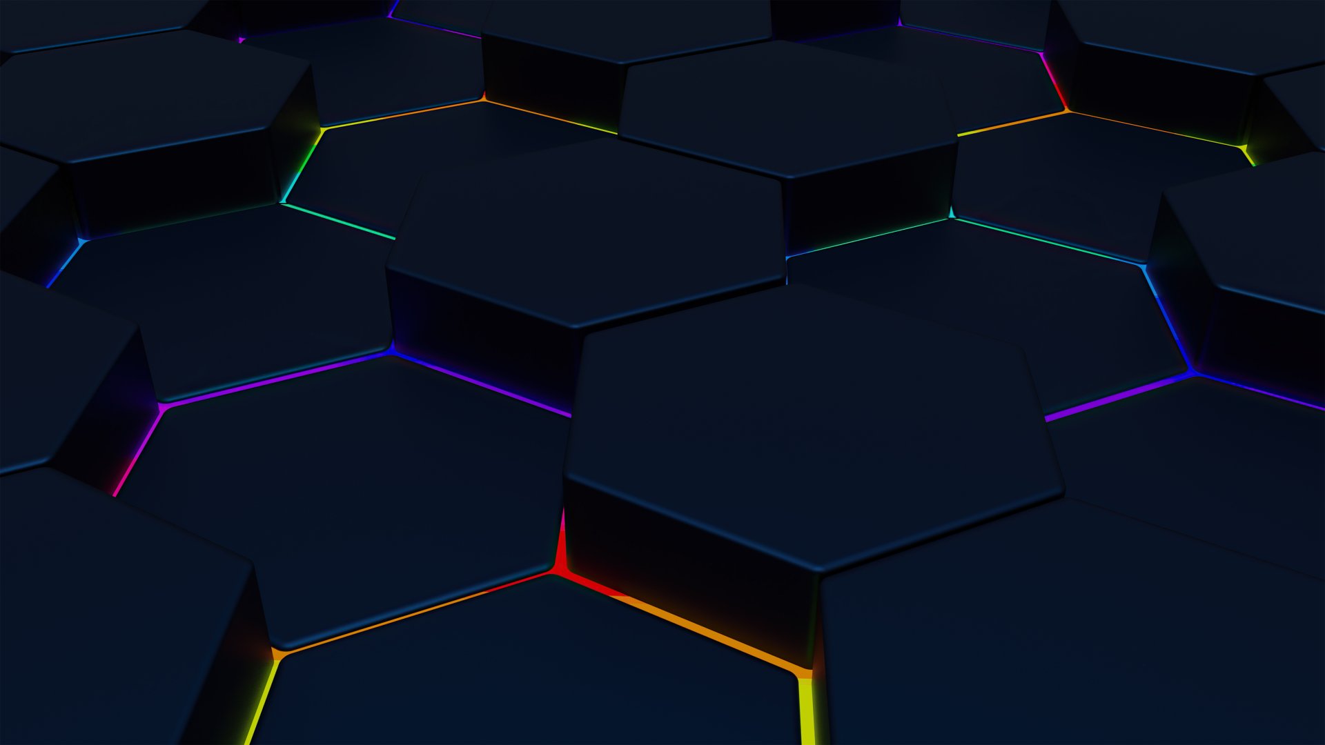 5K Hexagon Pulse | Neo Hex Pattern - Ultra HD | Prismatic Hex 5K