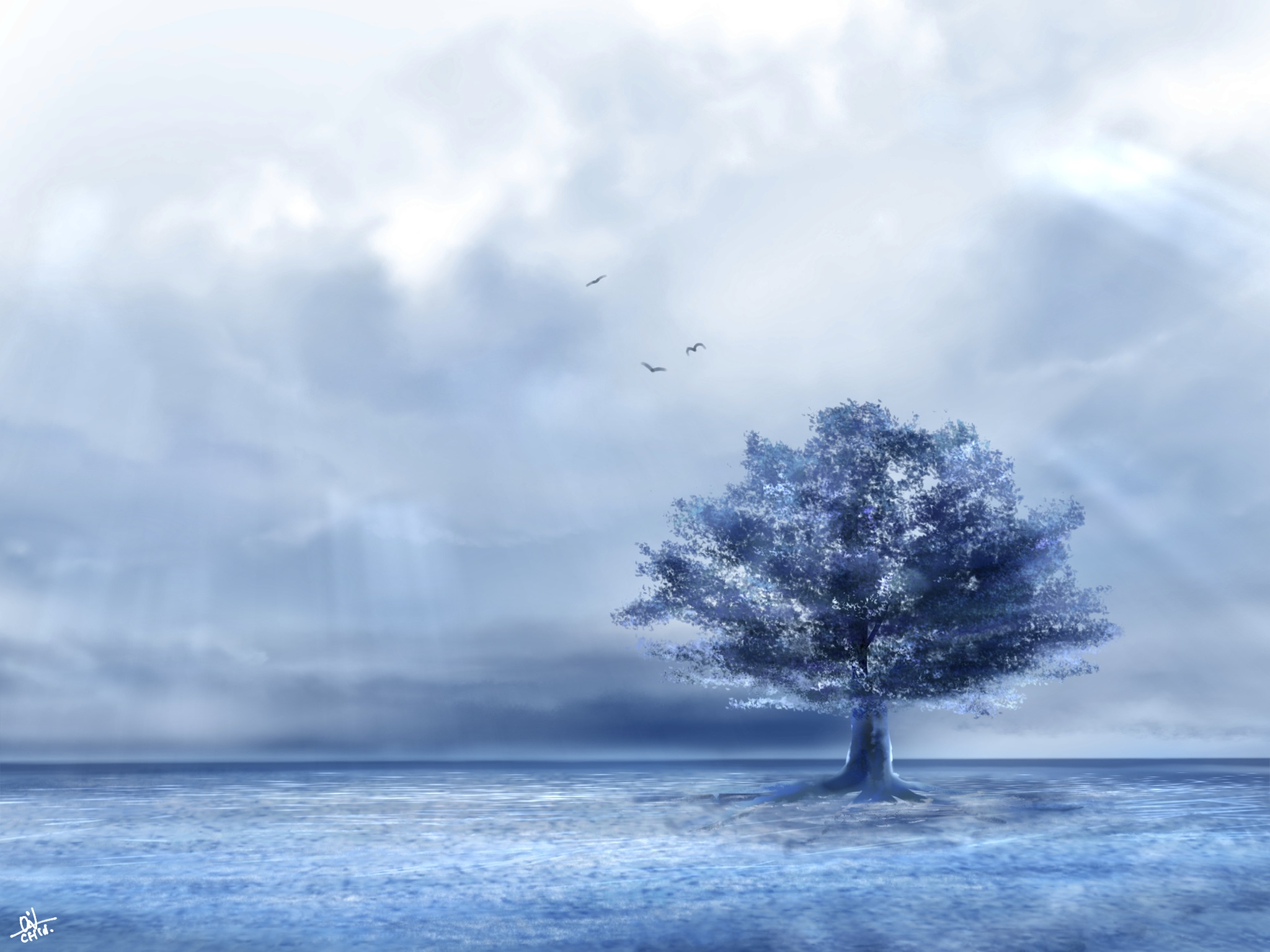 Artistic Tree HD Wallpaper