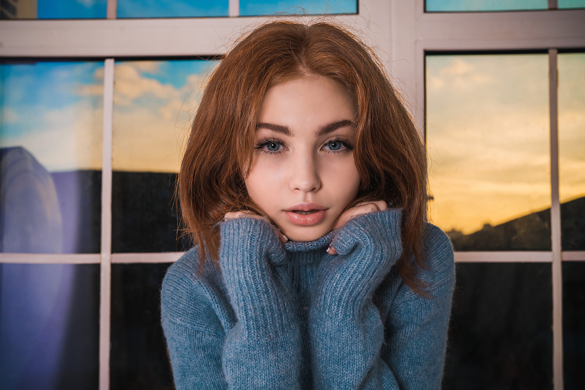 Download Redhead Woman Model Hd Wallpaper By Daria Klepikova