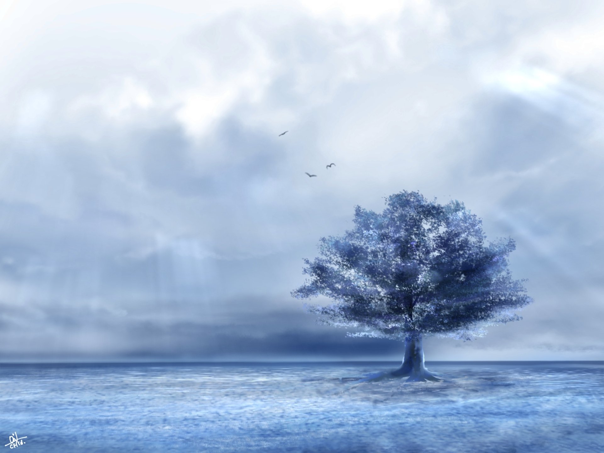 Artistic Tree HD Wallpaper