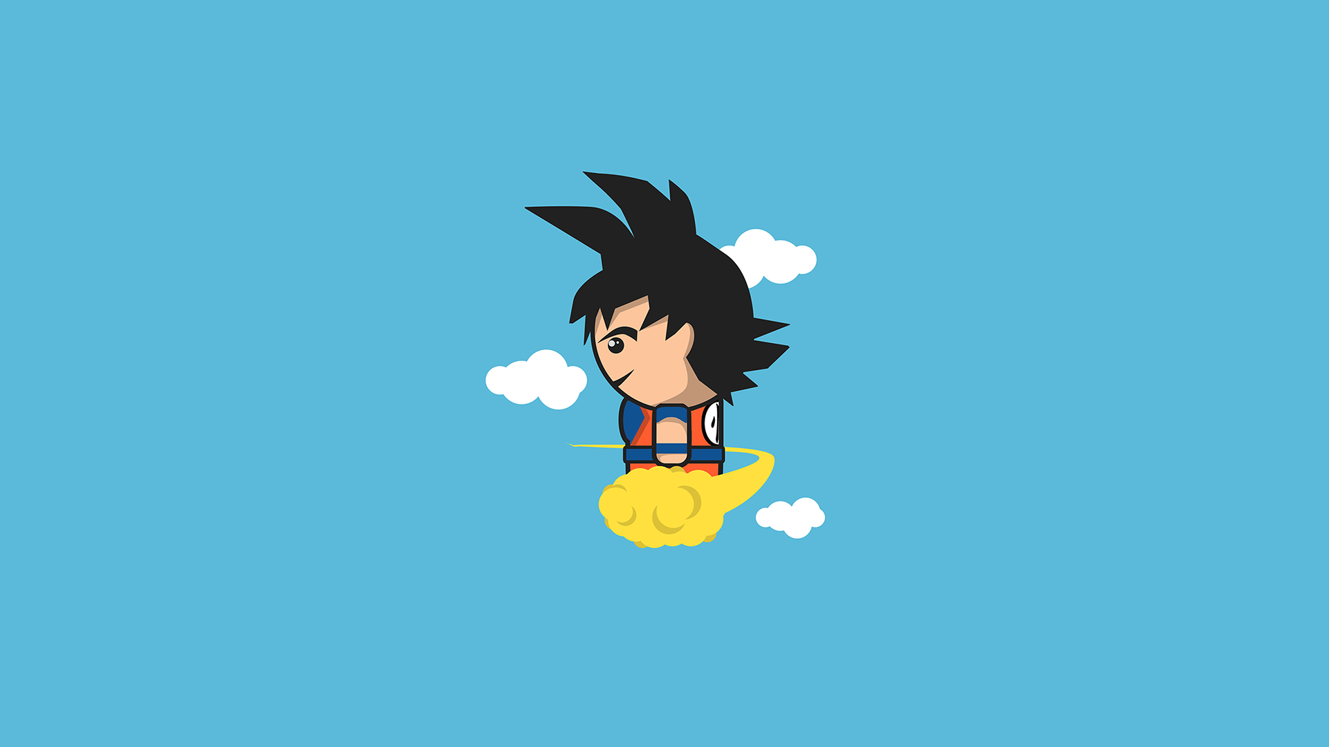 Goku on Nimbus — Dragon Ball HD Wallpaper by BossLogic | 1920x1080 ...