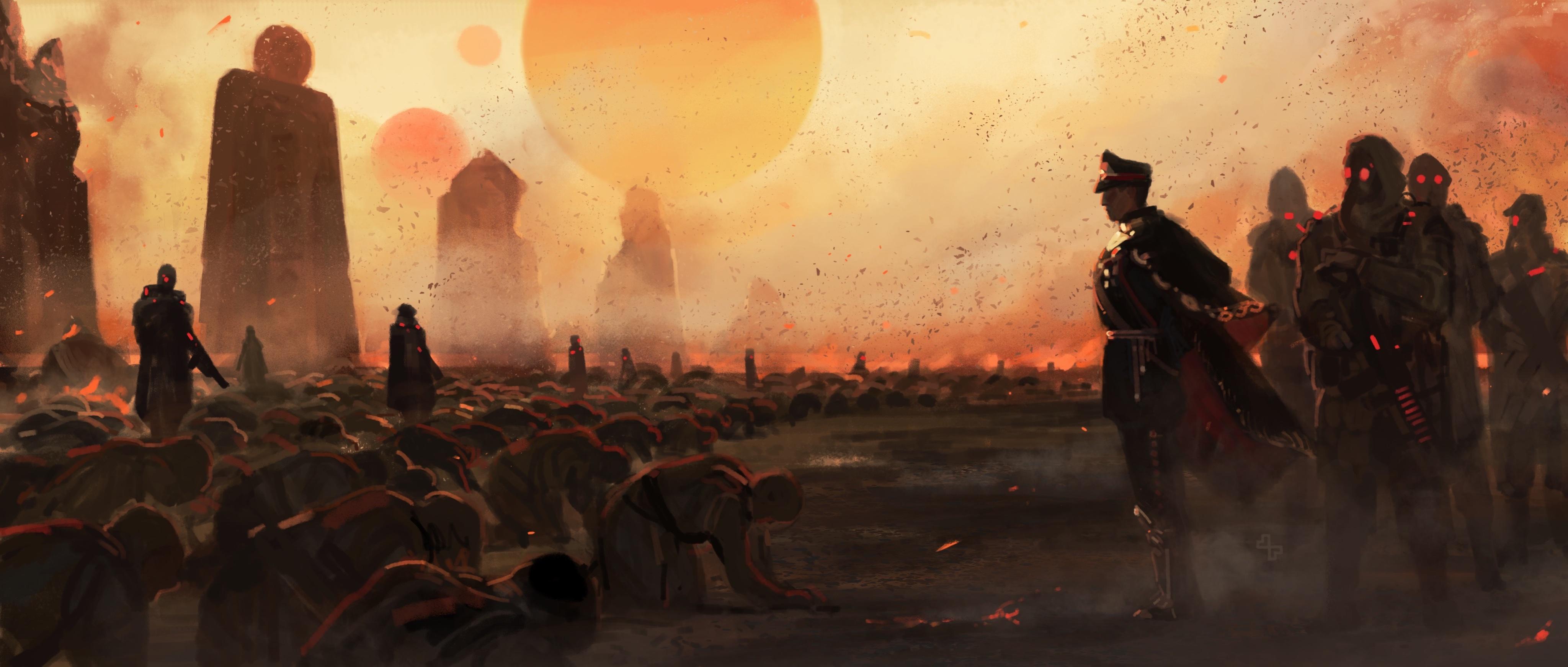 Rebel Moon HD Wallpaper - Epic Sci-Fi Movie Ensemble by TextlessPoster