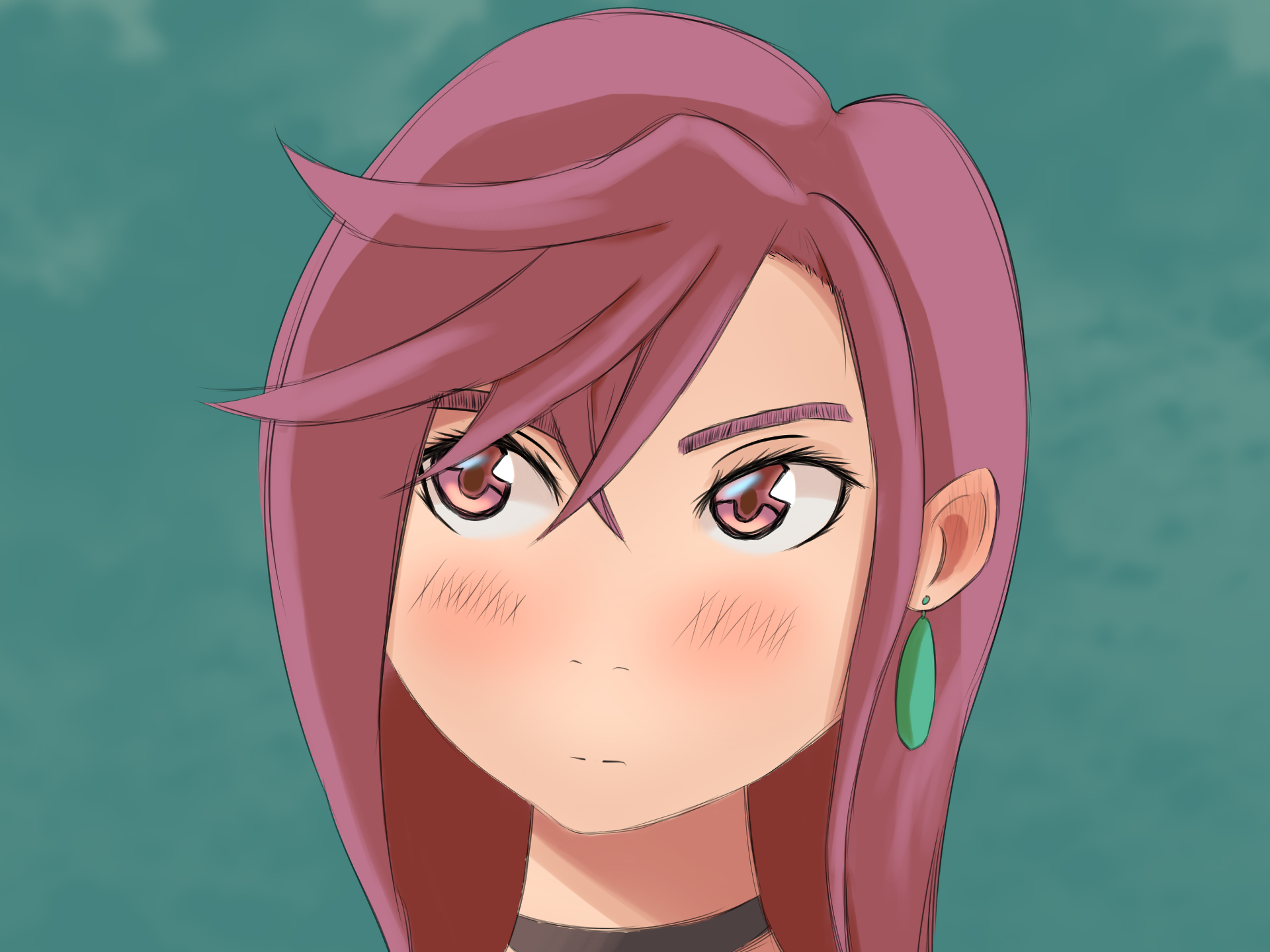 Momo Ayase (Dandadan) — HD Wallpaper: Rose-Eyed Resolve