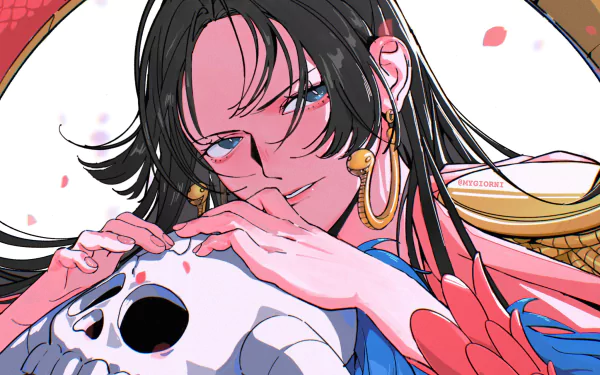 Boa Hancock 4K Ultra HD Anime Wallpaper – One Piece Elegance by oo