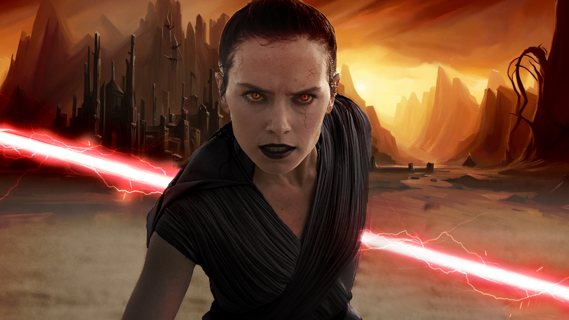 Sith Rey waiting for Kylo