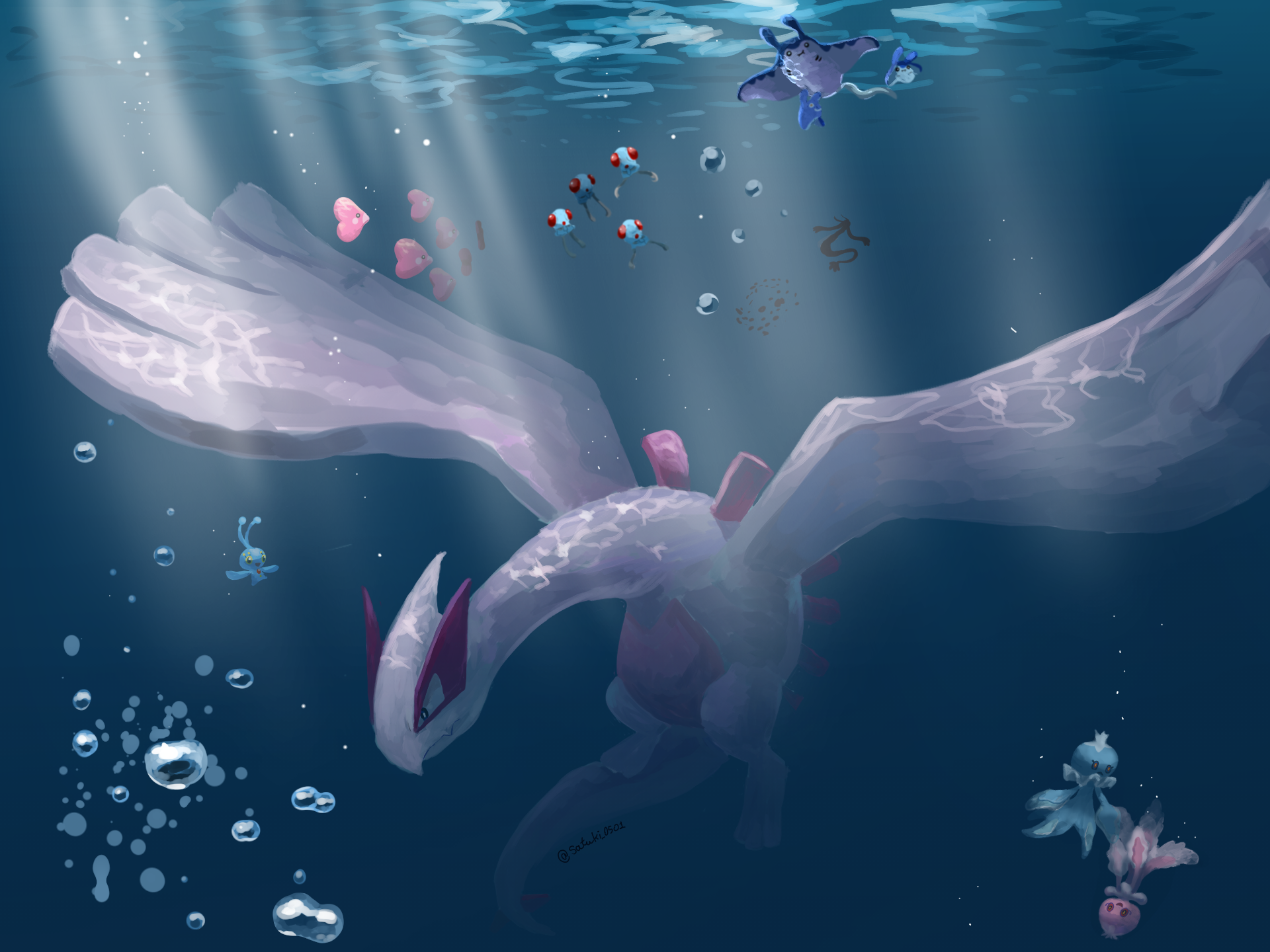 Legendary Pokémon: Lugia HD Waterproof Wallpaper Showcase by さつき