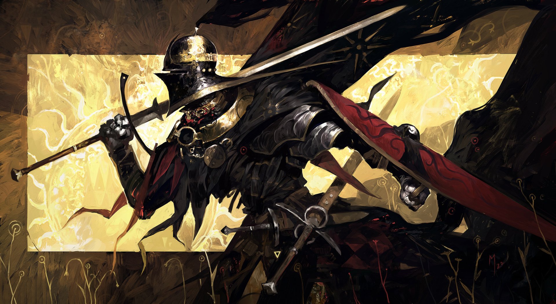 Download Fantasy Knight HD Wallpaper by Dominik Mayer