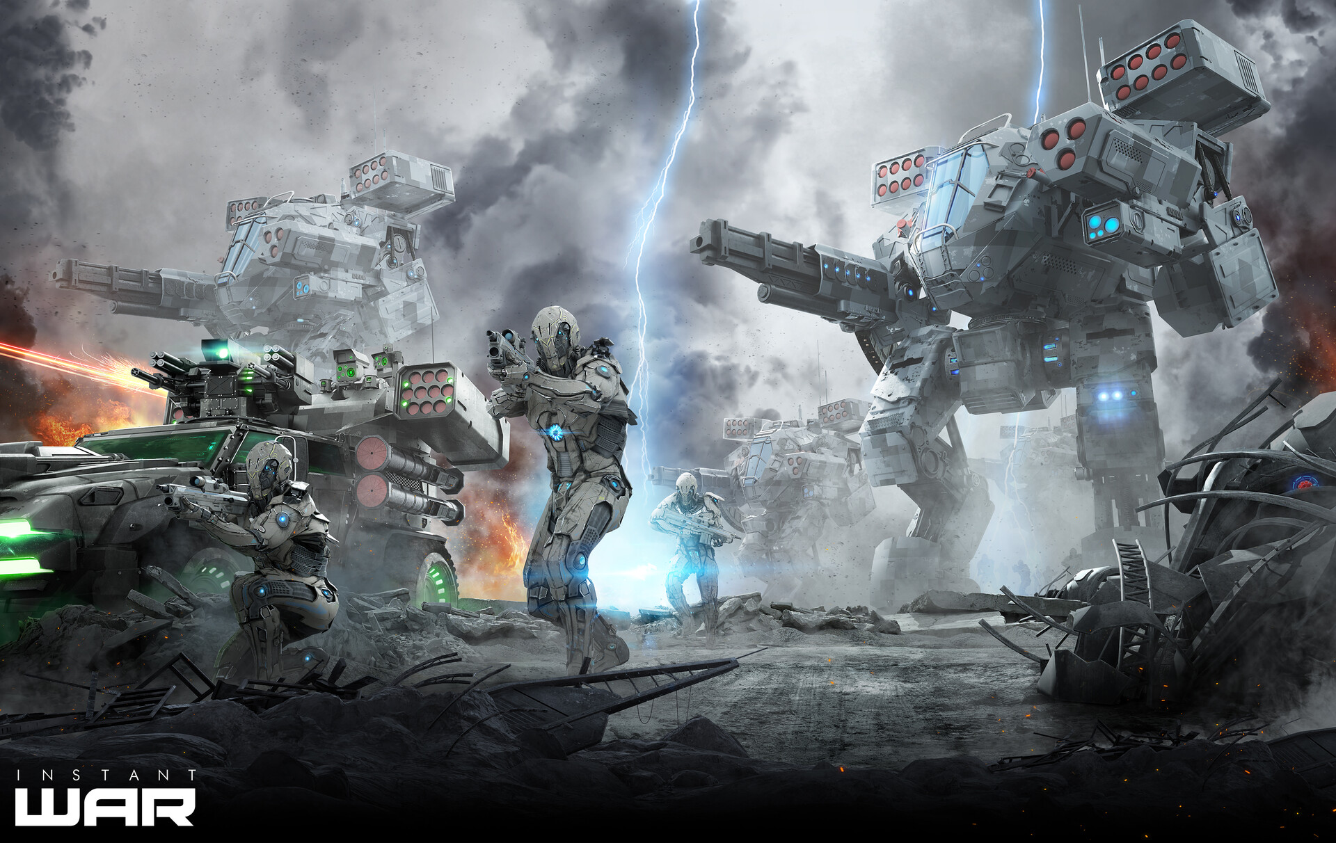 Download Video Game Instant War HD Wallpaper by Hibikirus