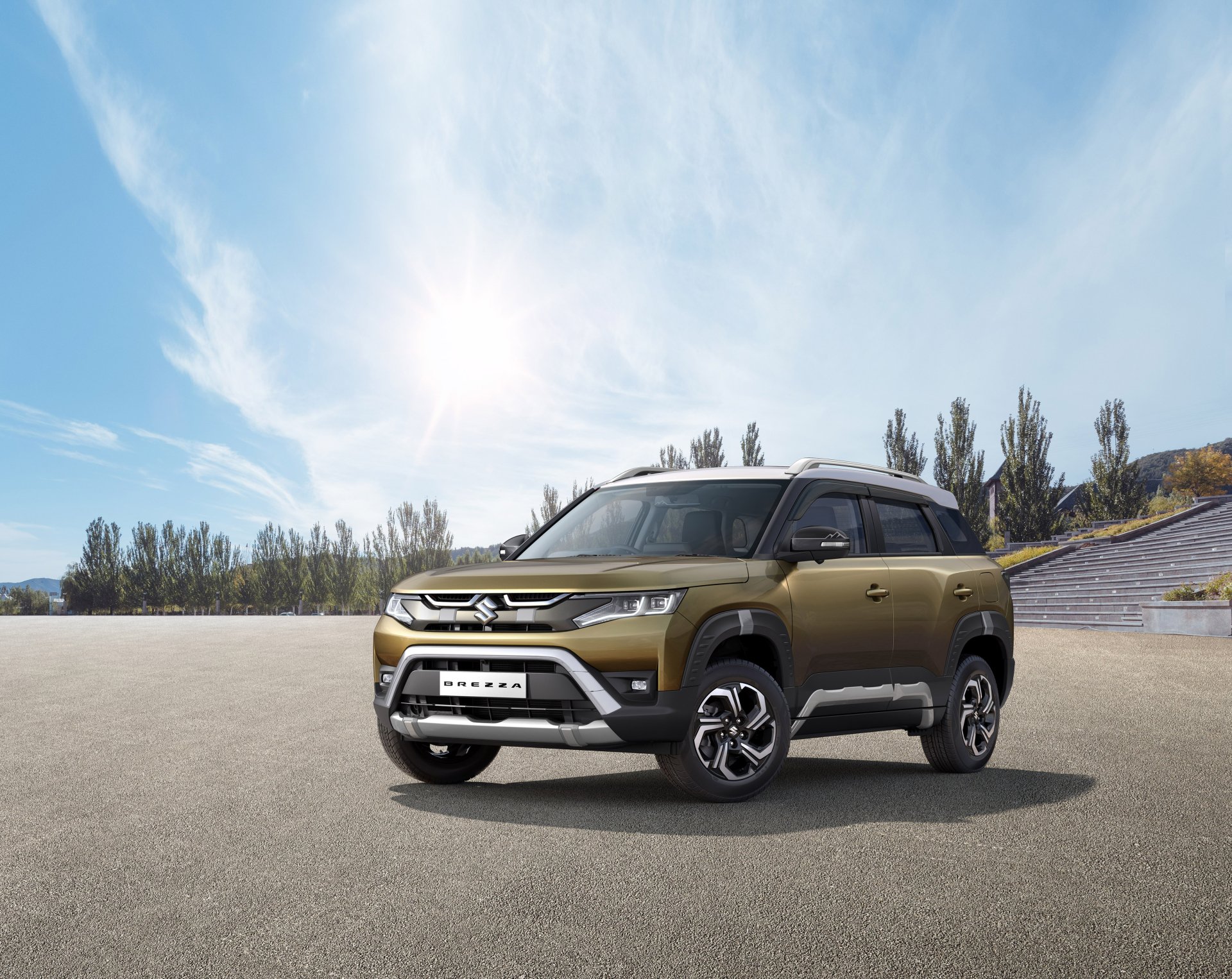 Download Vehicle Maruti Suzuki Brezza 4k Ultra HD Wallpaper