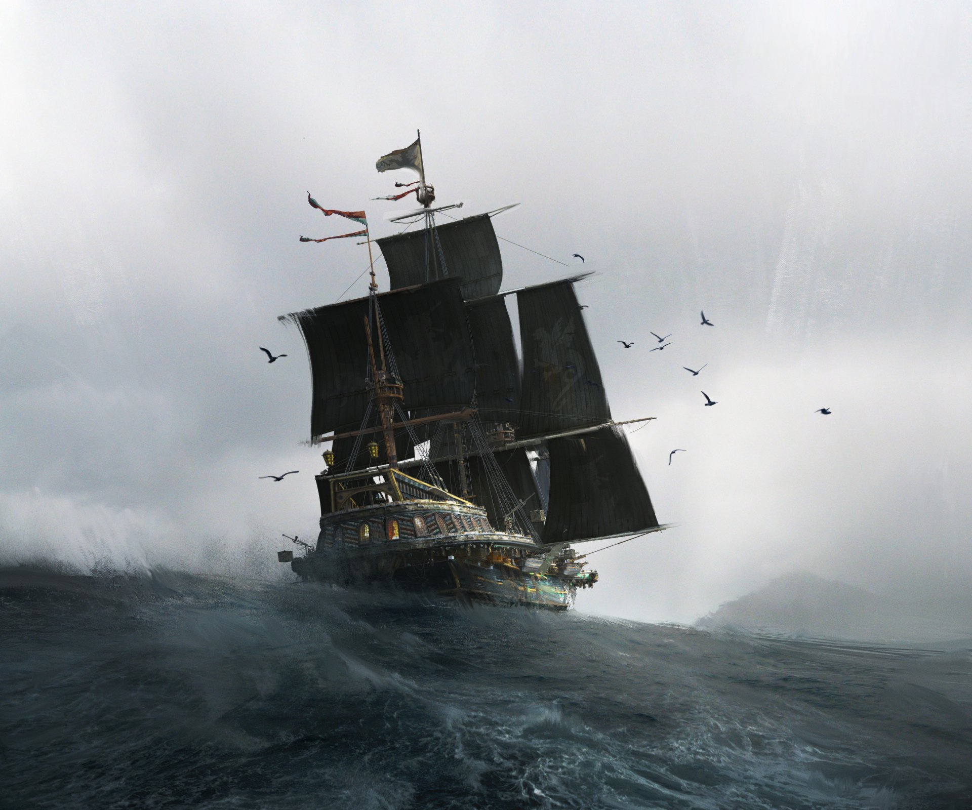 The Sea Beast: Epic Ship Adventure HD Wallpaper by Thomas Dubois