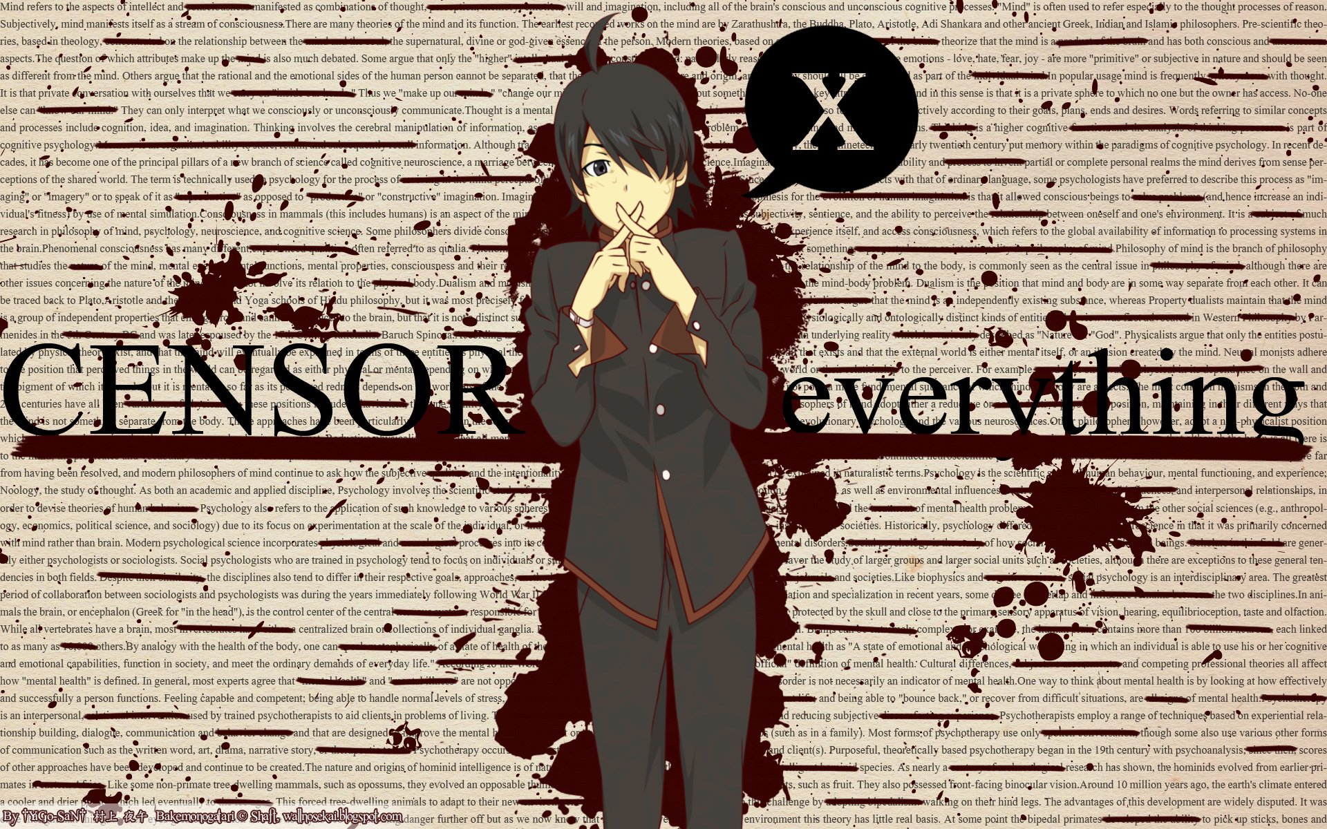 Download Black Hair Koyomi Araragi Anime Monogatari (Series) HD ...