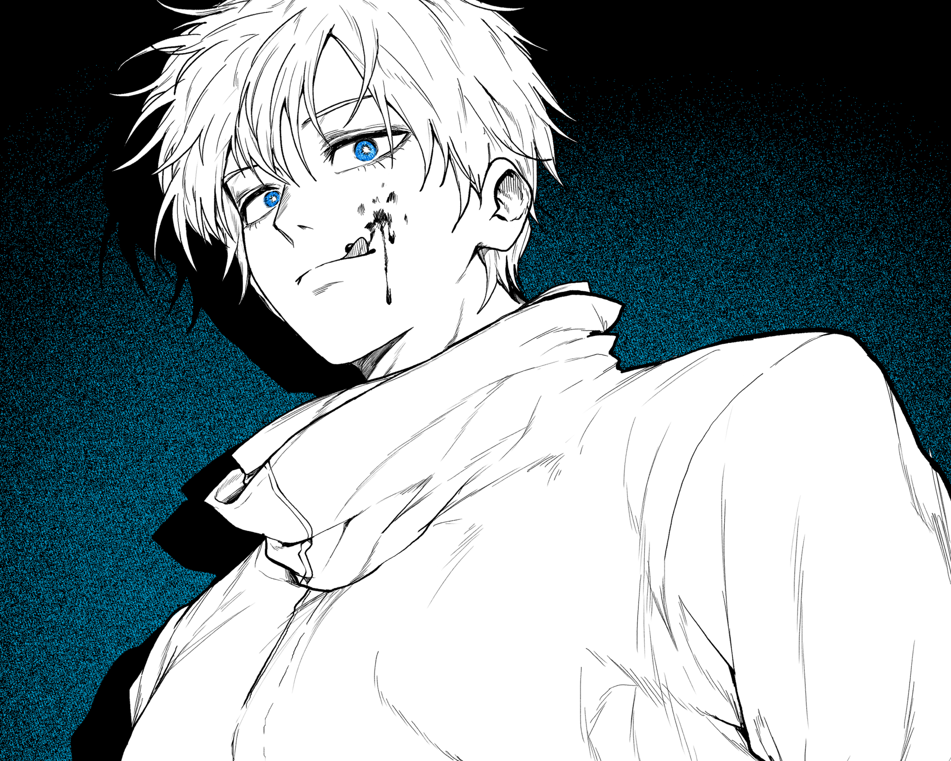 Limitless Gaze — Satoru Gojo | Jujutsu Kaisen 2K Wallpaper by 四海紫郎 ...