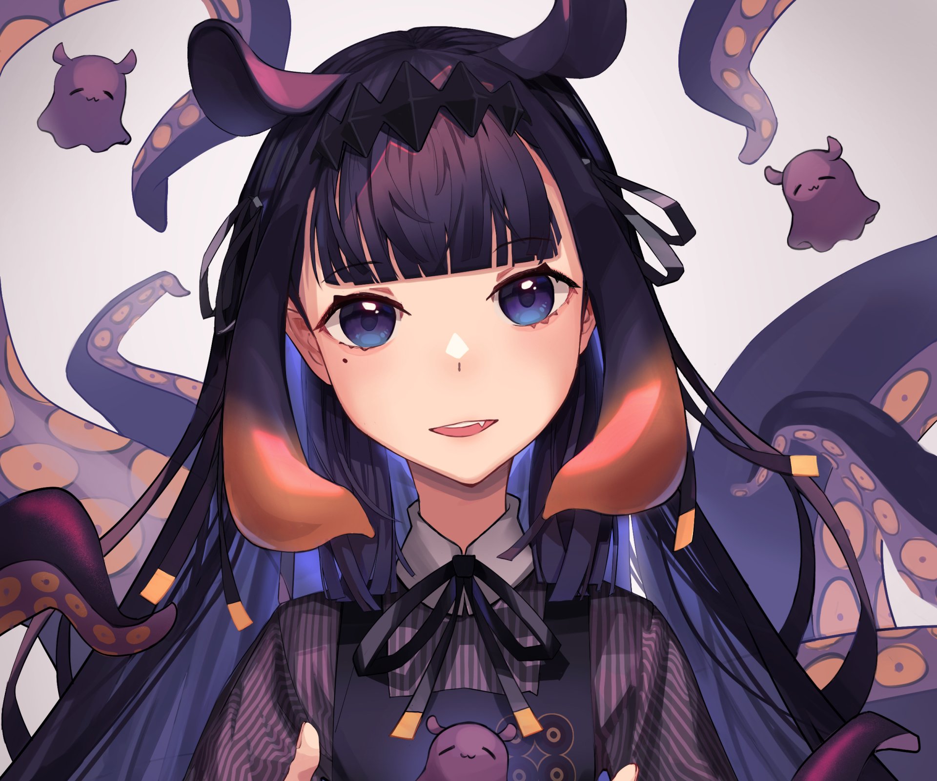 Download Hololive Ninomae Ina'nis Anime Virtual Youtuber HD Wallpaper