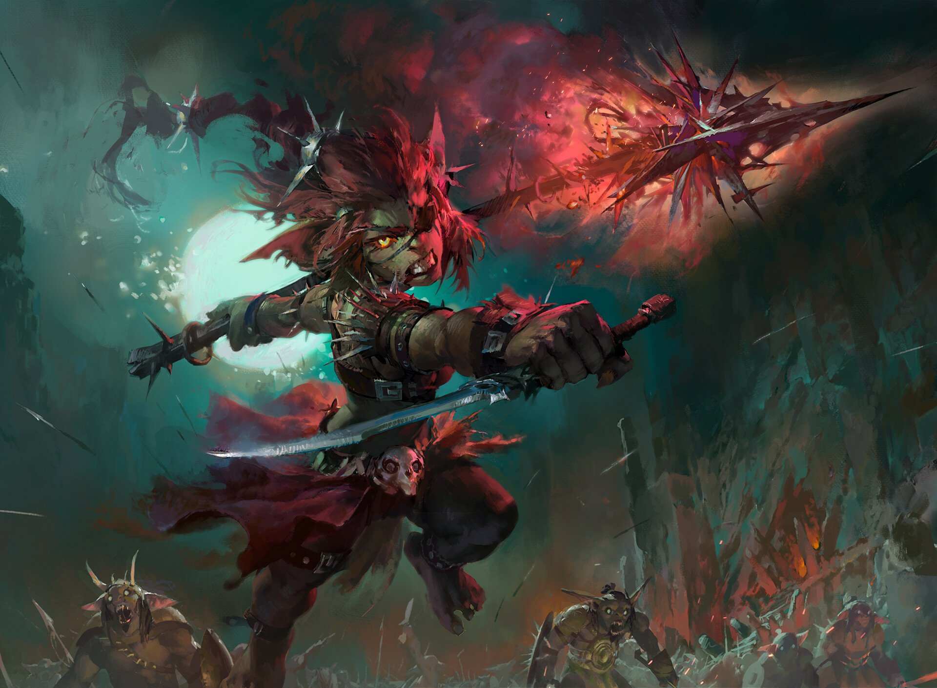 Download Goblin Man Made Magic: The Gathering HD Wallpaper by Mike Jordana