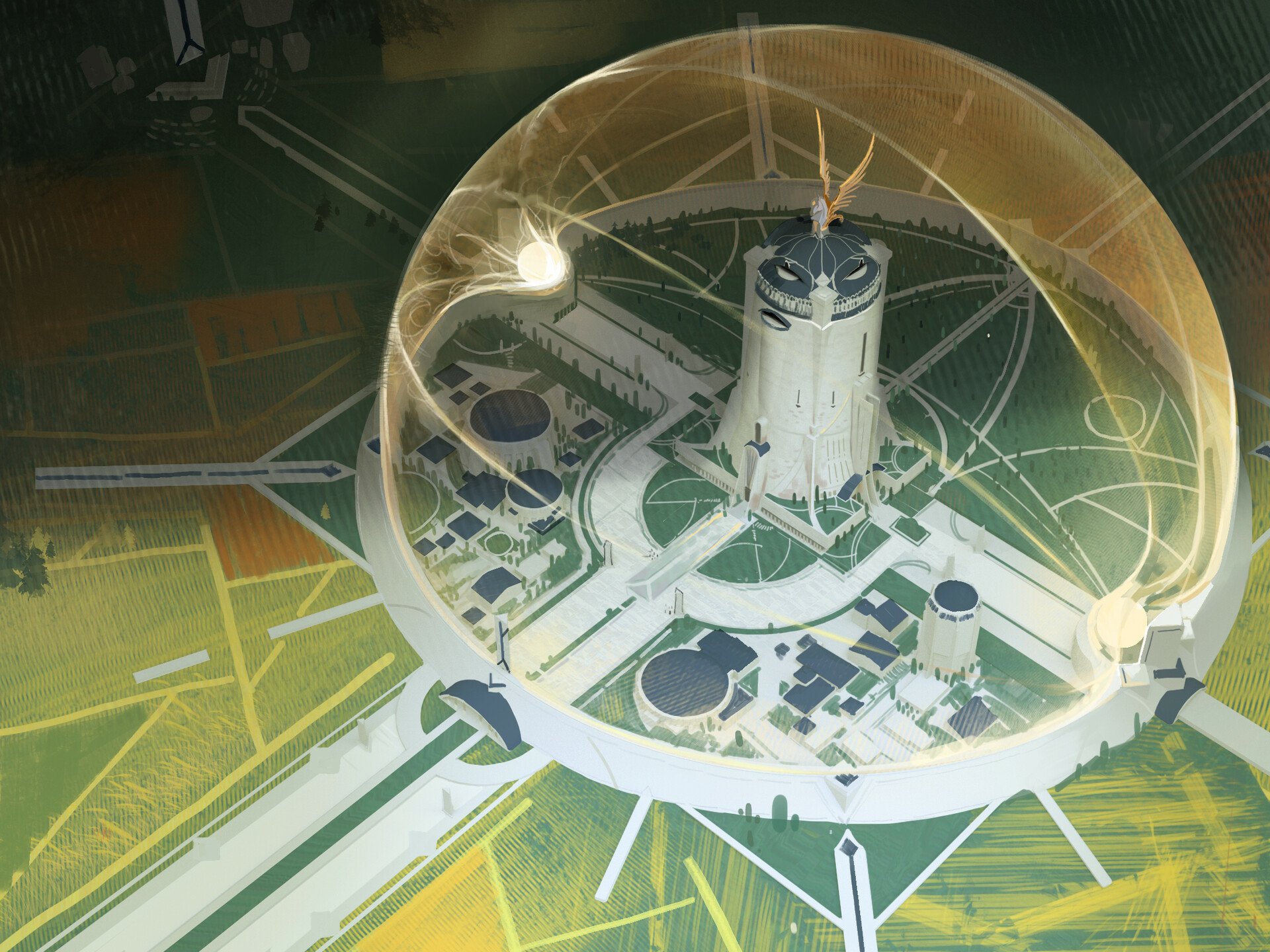 Download Fantasy City Fantasy City HD Wallpaper by Fang yuan