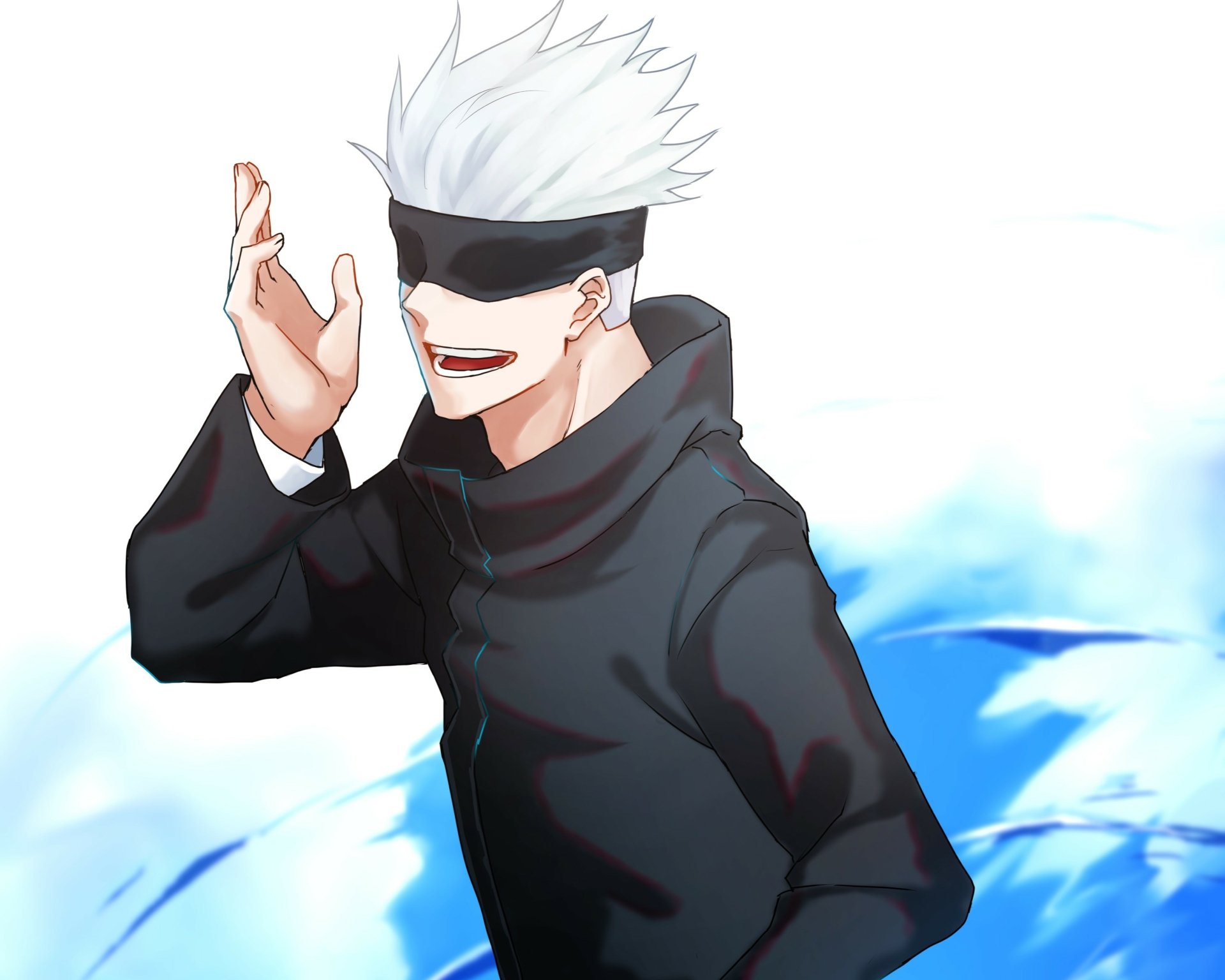 Limitless Smile — Satoru Gojo | Jujutsu Kaisen 2K Quad HD Wallpaper by 千草