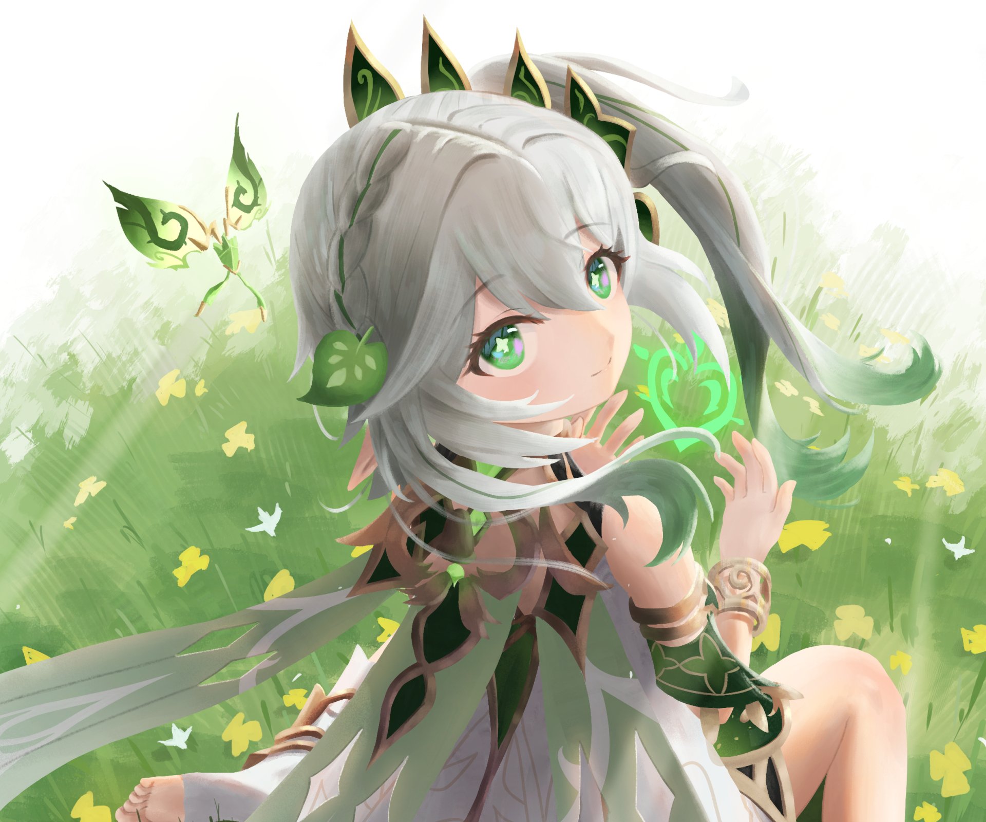 Nahida — Genshin Impact HD Wallpaper: Dendro Scholar in Bloom ...
