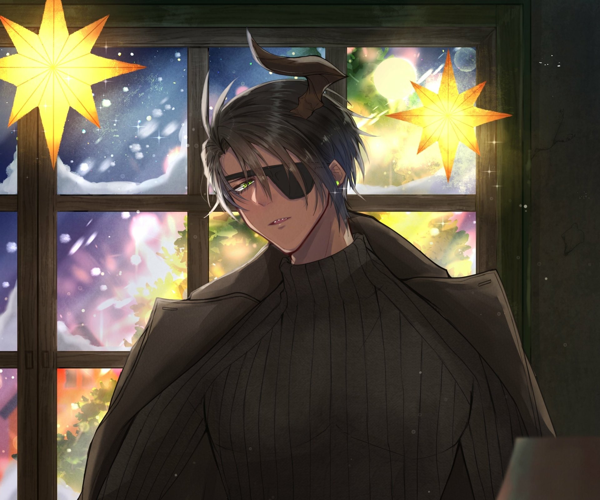 Download Holostars Aragami Ouga Anime Virtual Youtuber HD Wallpaper