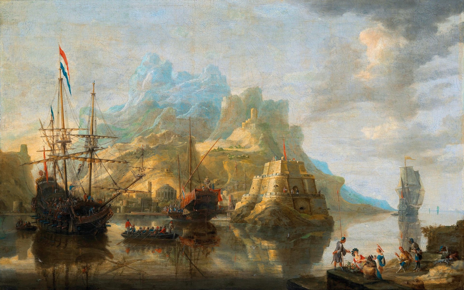 Timeless Harbor: 4K Ultra HD Artistic Masterpiece Painting