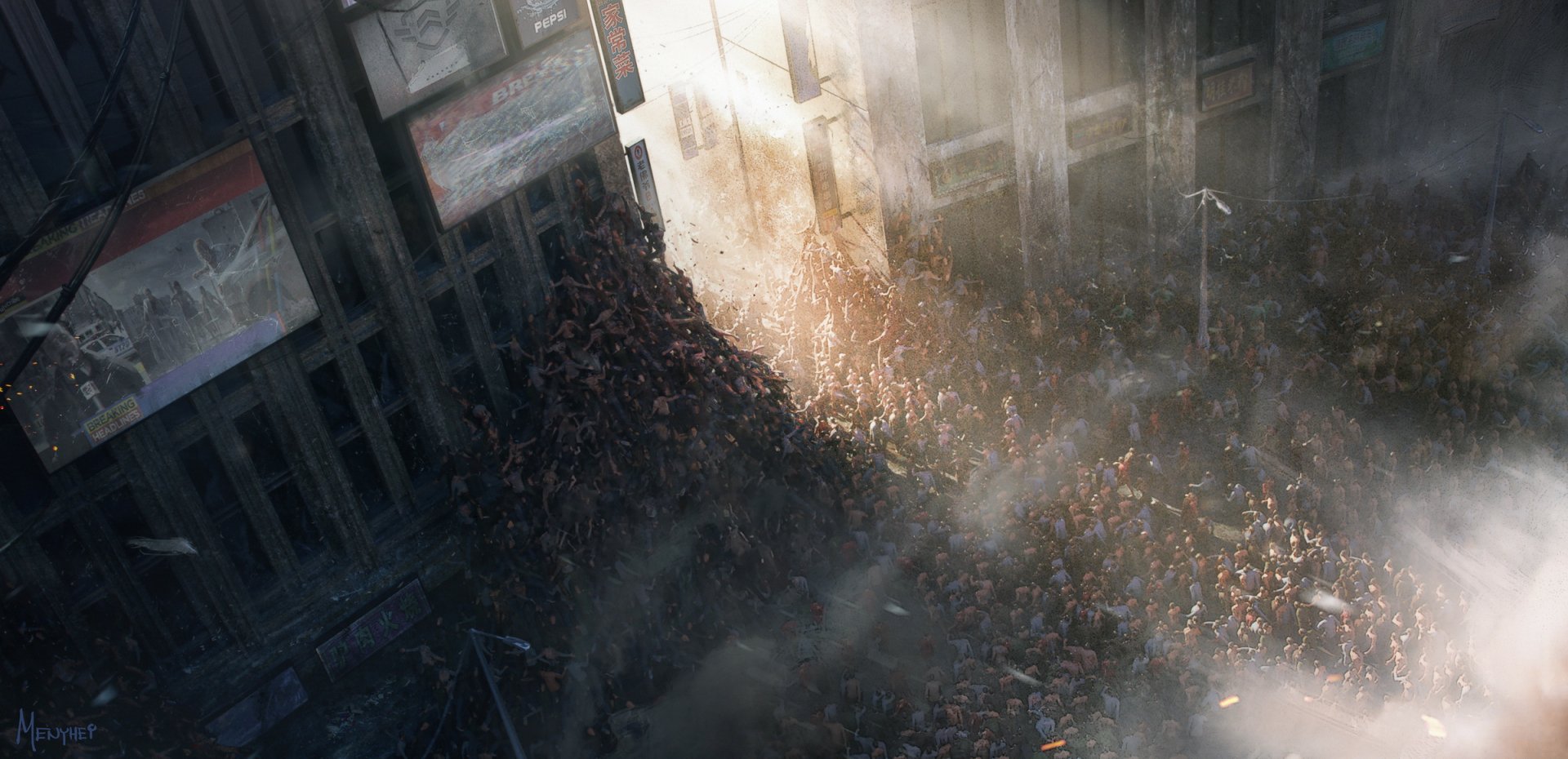 Download Dark Zombie HD Wallpaper by Saby Menyhei