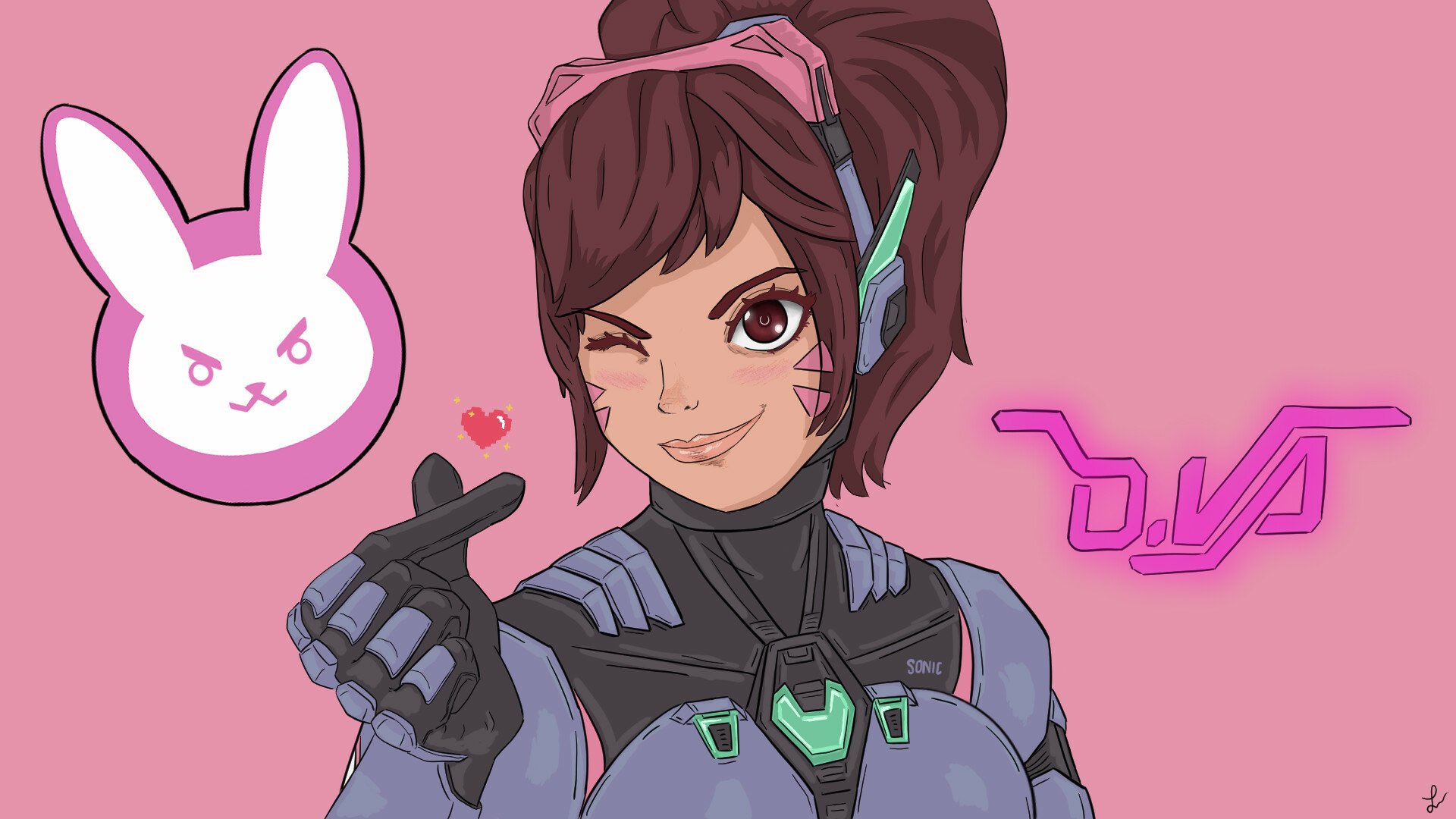 Download D.Va (Overwatch) Video Game Overwatch 2 HD Wallpaper by Joel ...