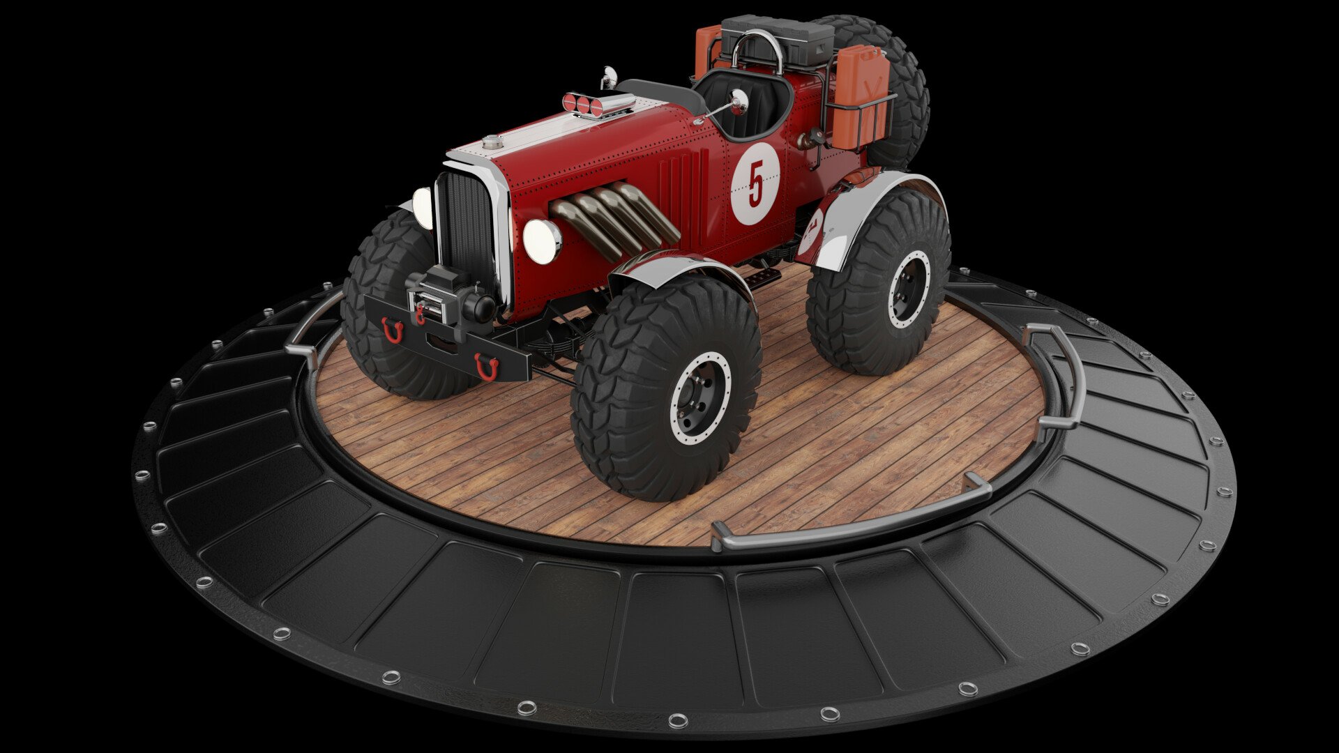 Classic hot rod off road car by erickfael